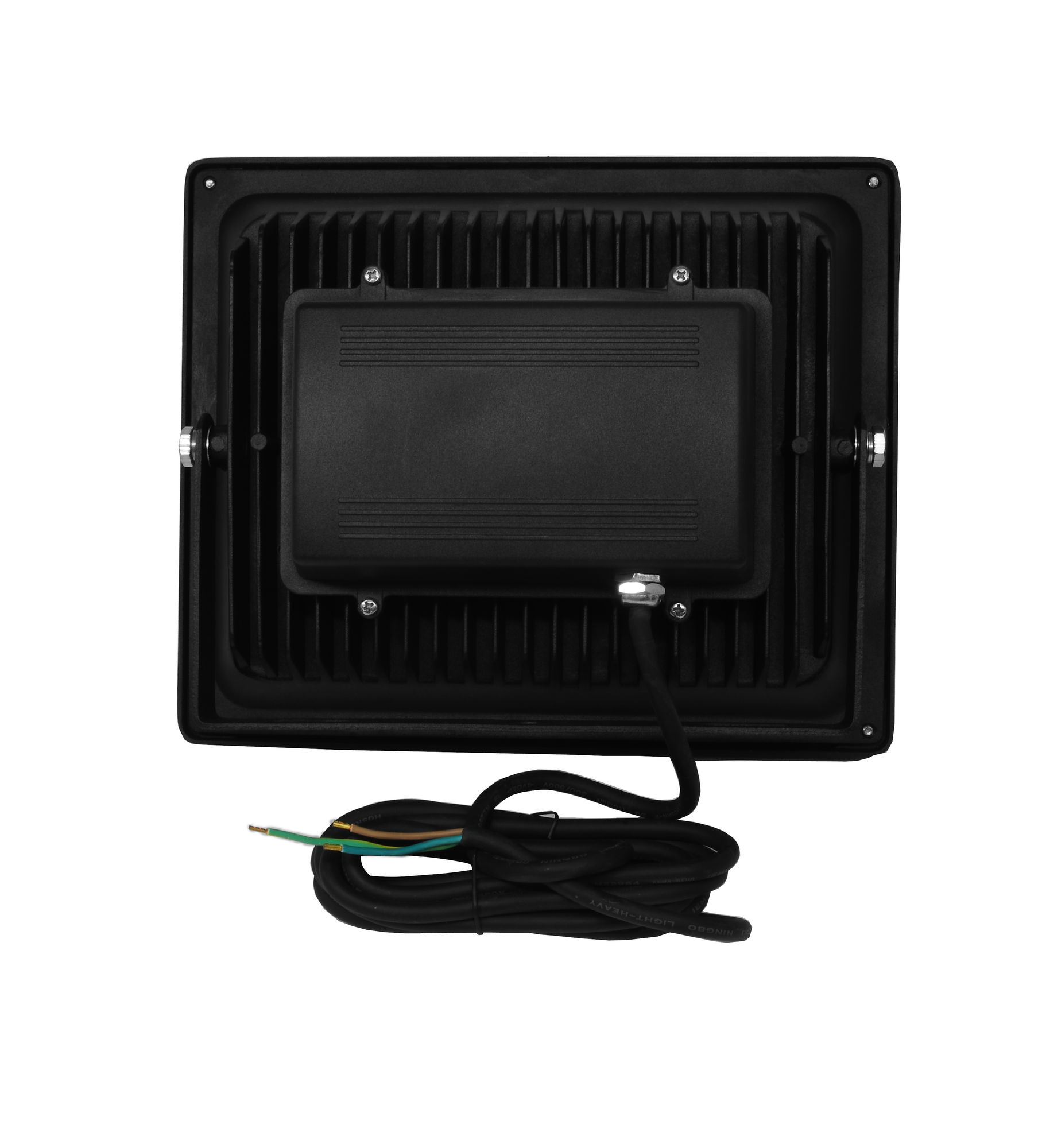 LED Black Floodlight 240V 50W (=500W) 3000K Warm White | Mr Resistor ...