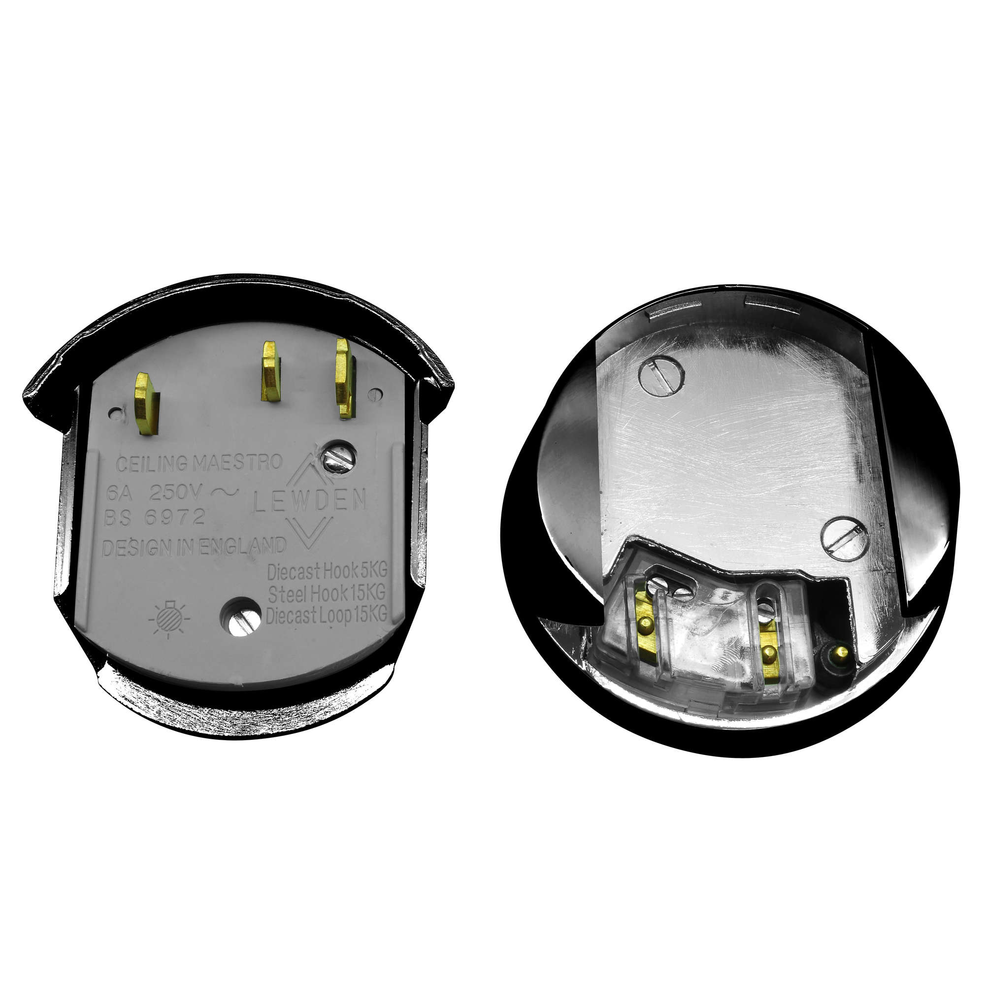 Detachable Ceiling Rose Black | Mr Resistor Lighting