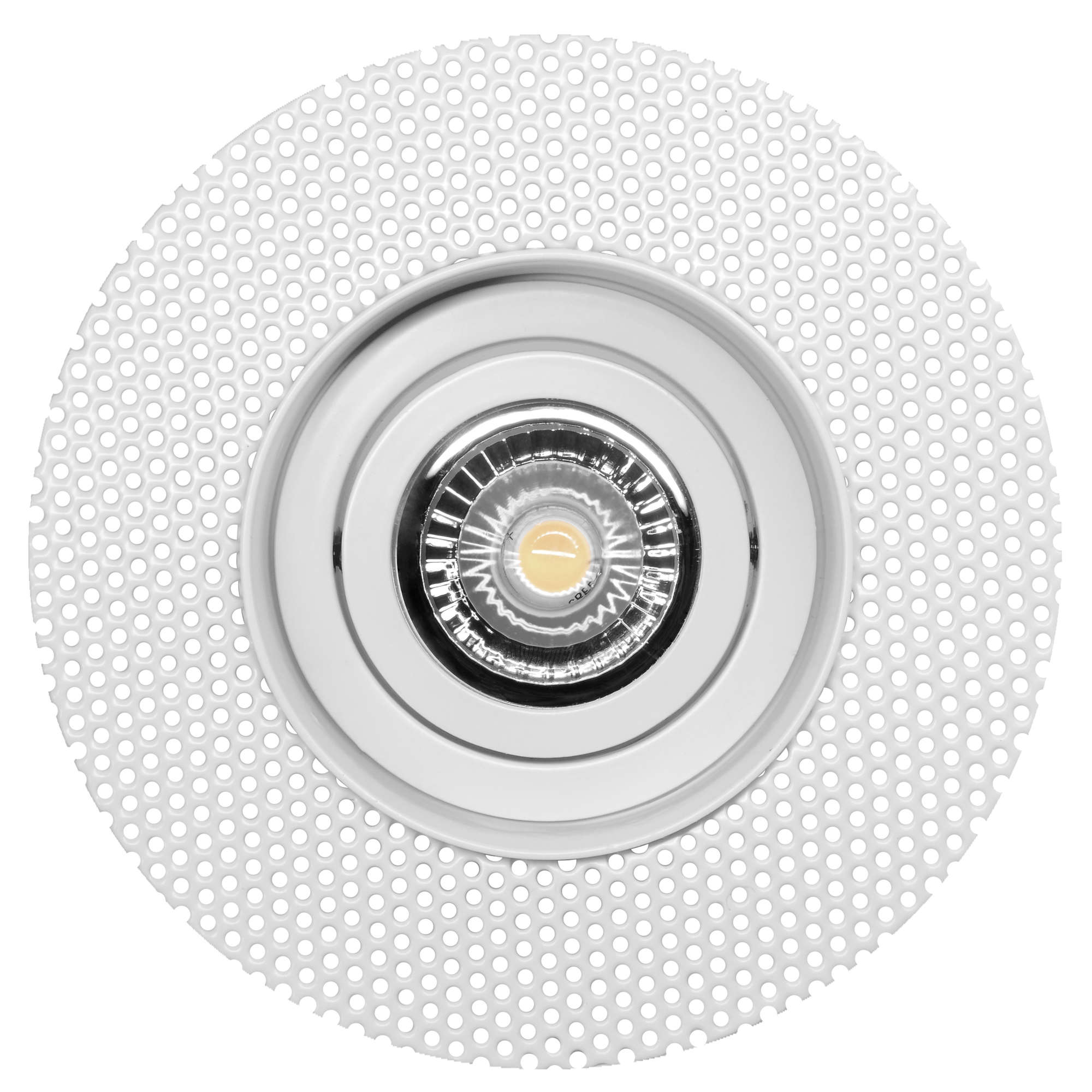 Trimless Round Adjustable Downlight GU10 240 RAL 9010 Pure White 50W ...