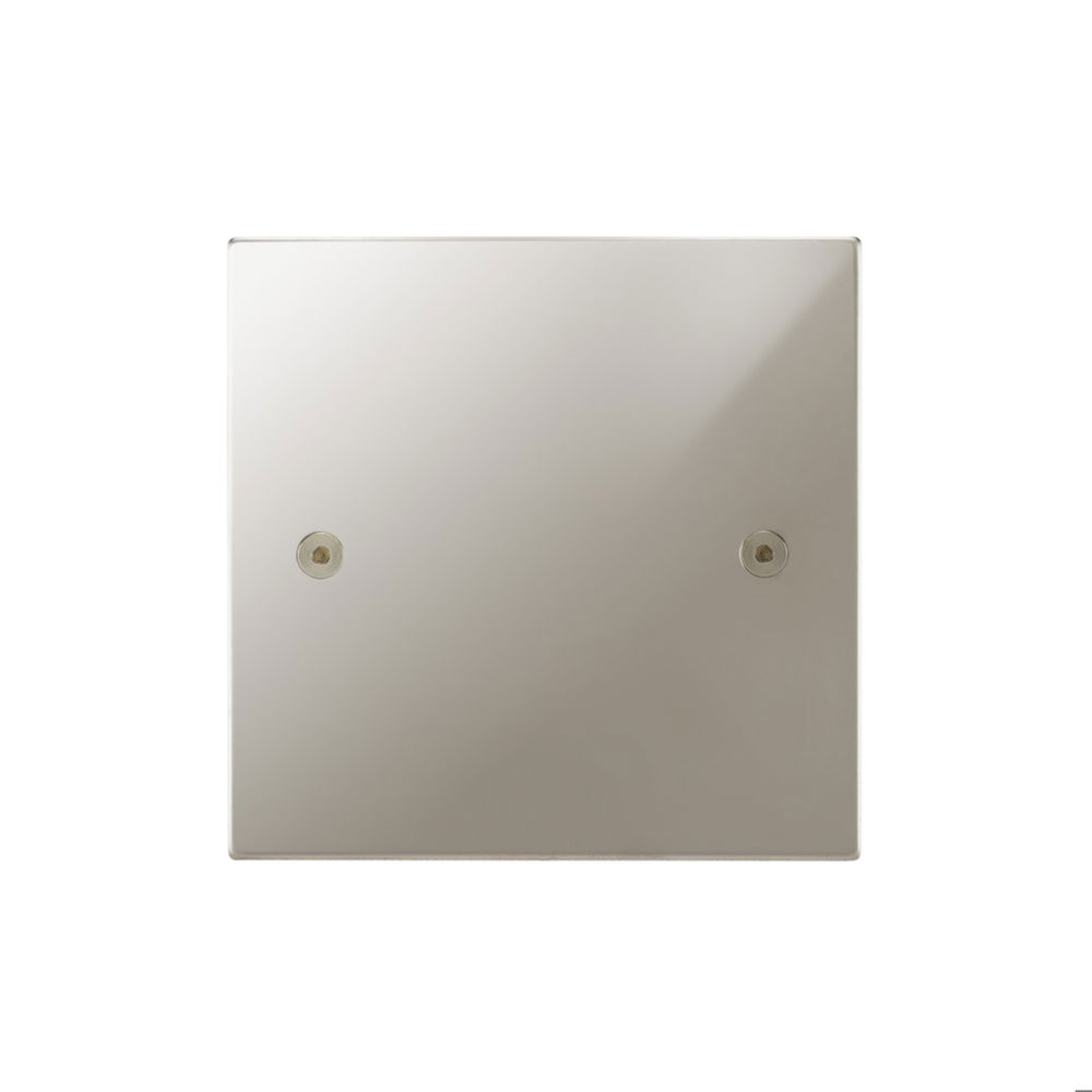 Horizon Square Blank Plate Single Plate Polished Nickel | Mr Resistor ...