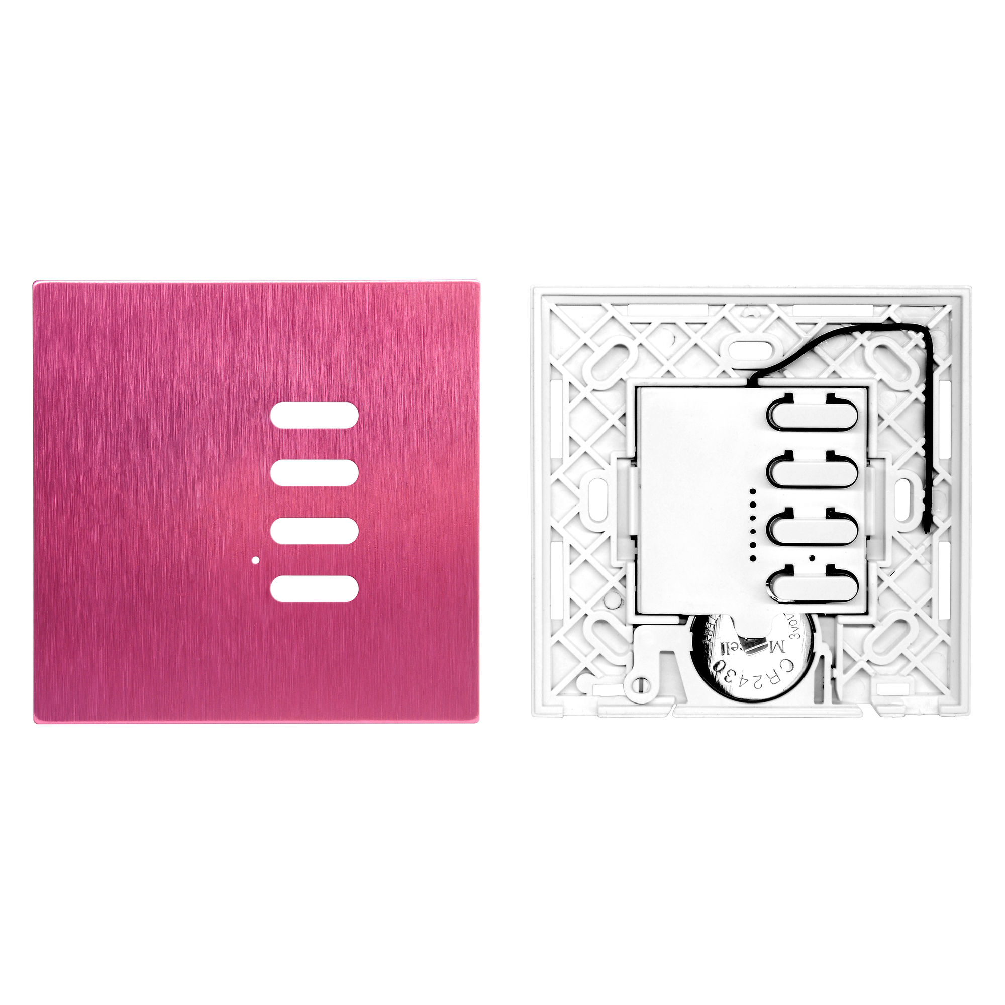 Wise Switch 4 Channel Pink Aluminium 3V | Mr Resistor Lighting
