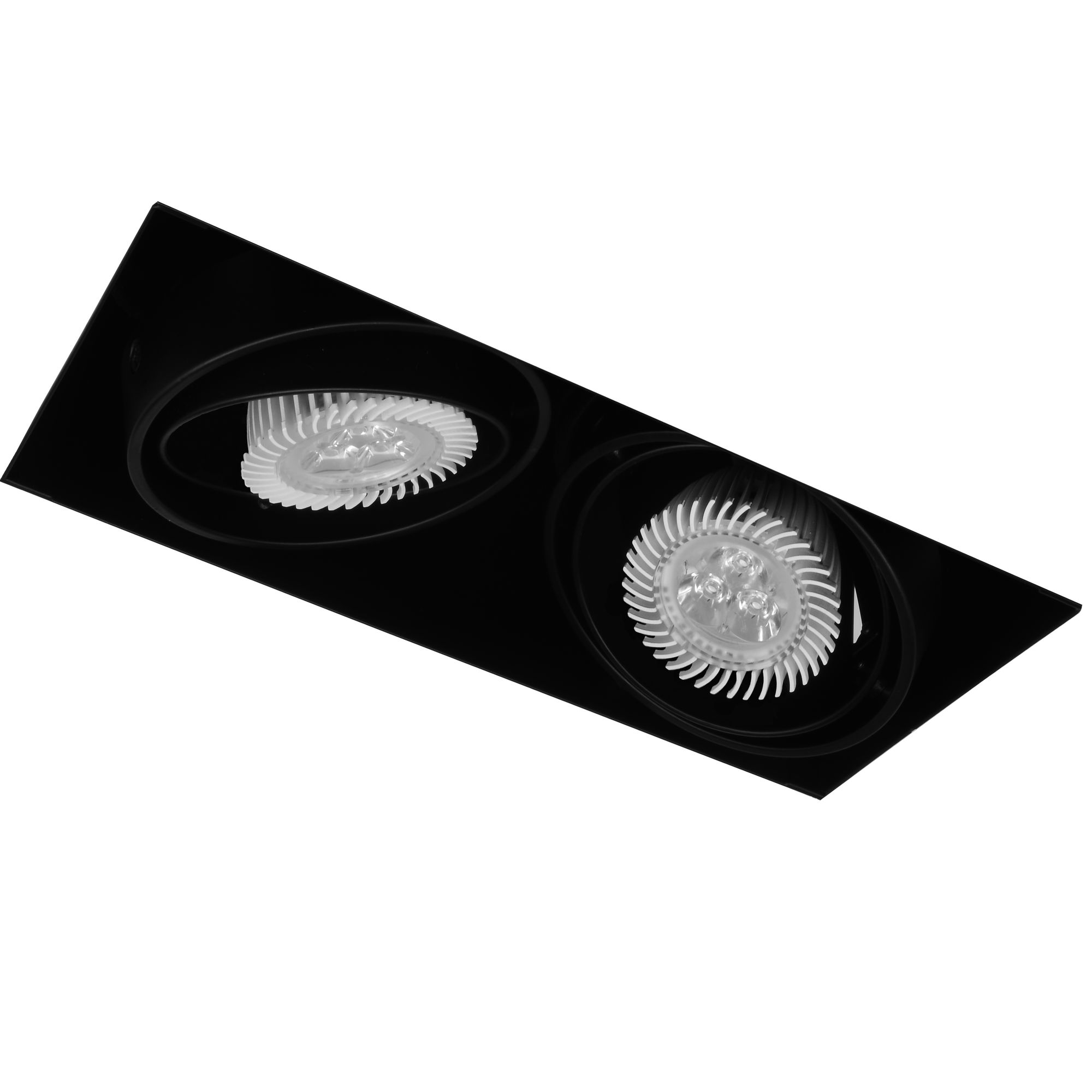 Grid Trimless Double LED Warm White (3000K) 2 x 7W 45° | Mr Resistor ...