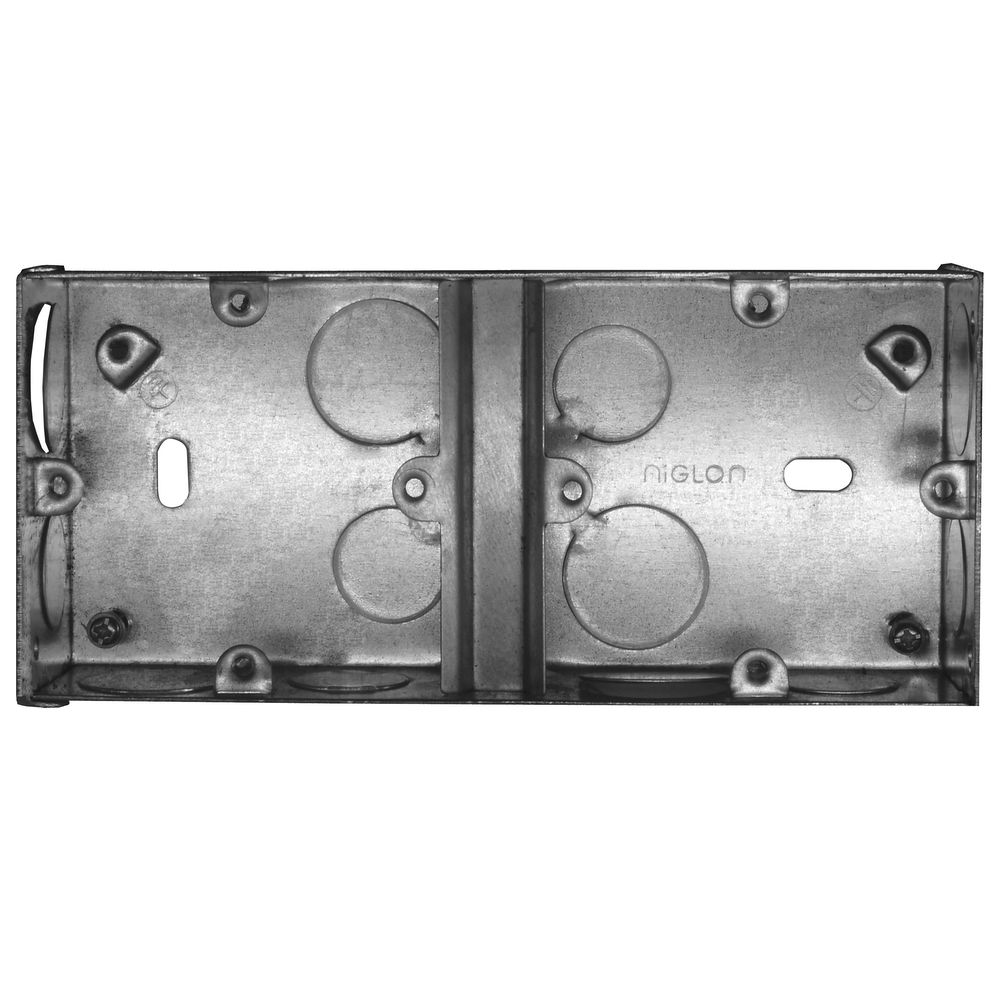 Dual Plate Back Box Metal 35mm | Mr Resistor Lighting