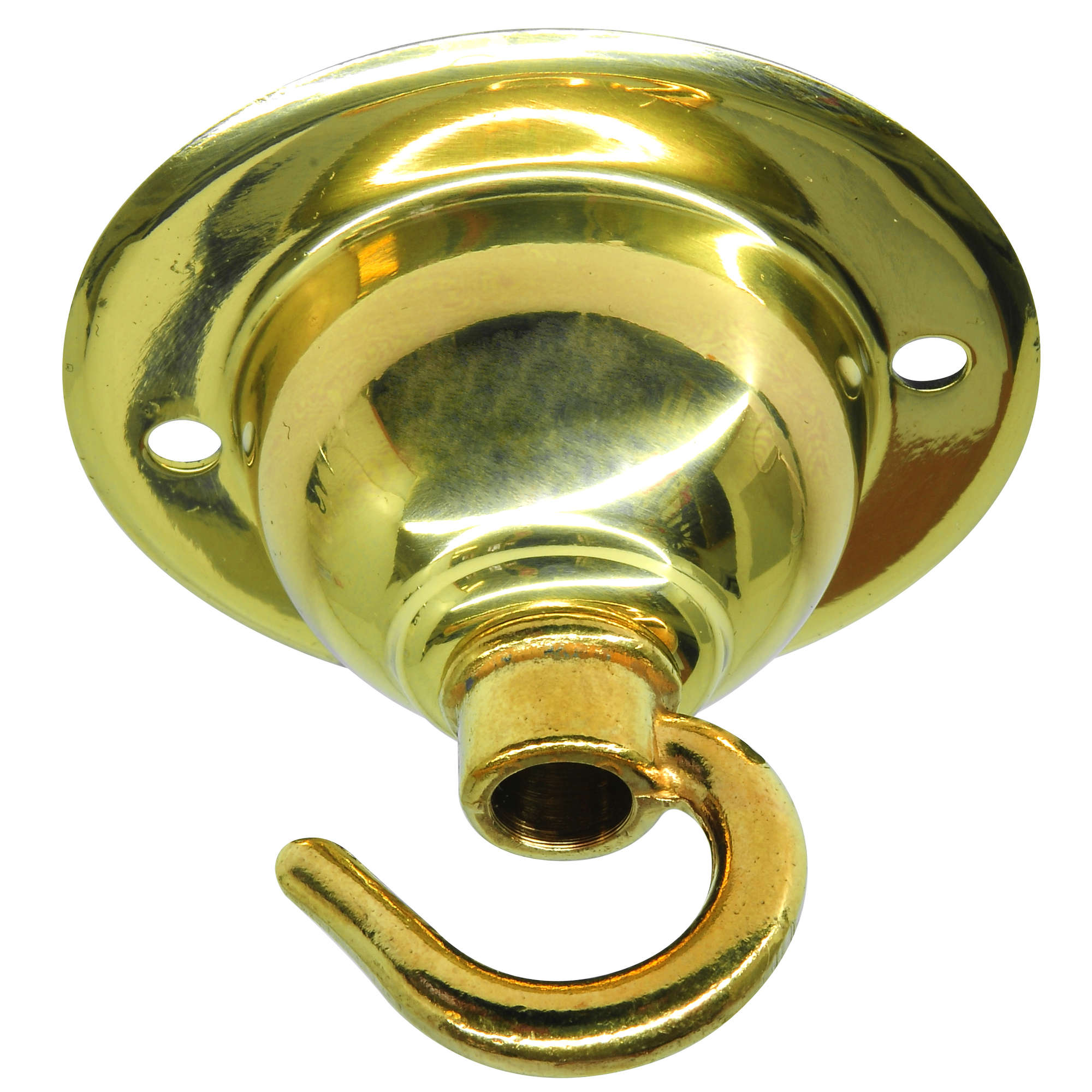 Ceiling Hook Plate Brass | Mr Resistor Lighting