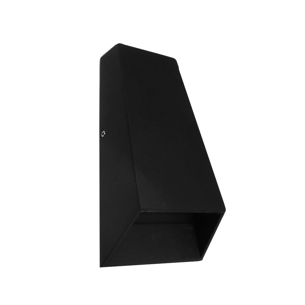 Wave Wall Up & Down Outdoor Garden Wall Light 240V 6W Black 3000K Warm ...