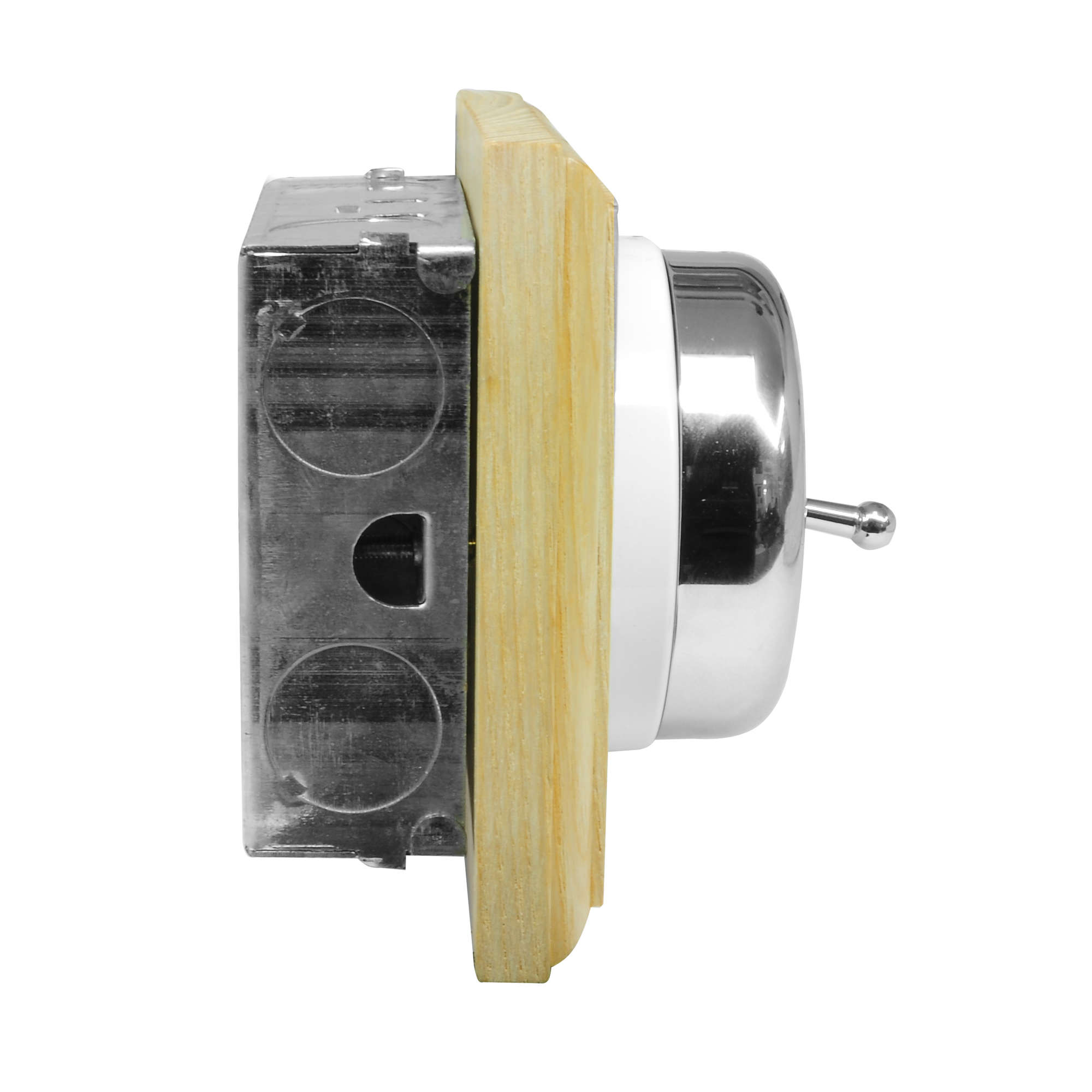 Dolly Switch 1 gang 2 way Polished Chrome / Ash | Mr Resistor Lighting