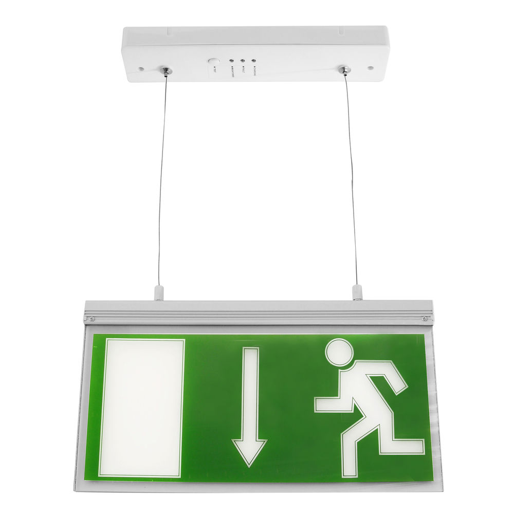 LED Hanging Emergency Exit Sign White 4W | Mr Resistor Lighting