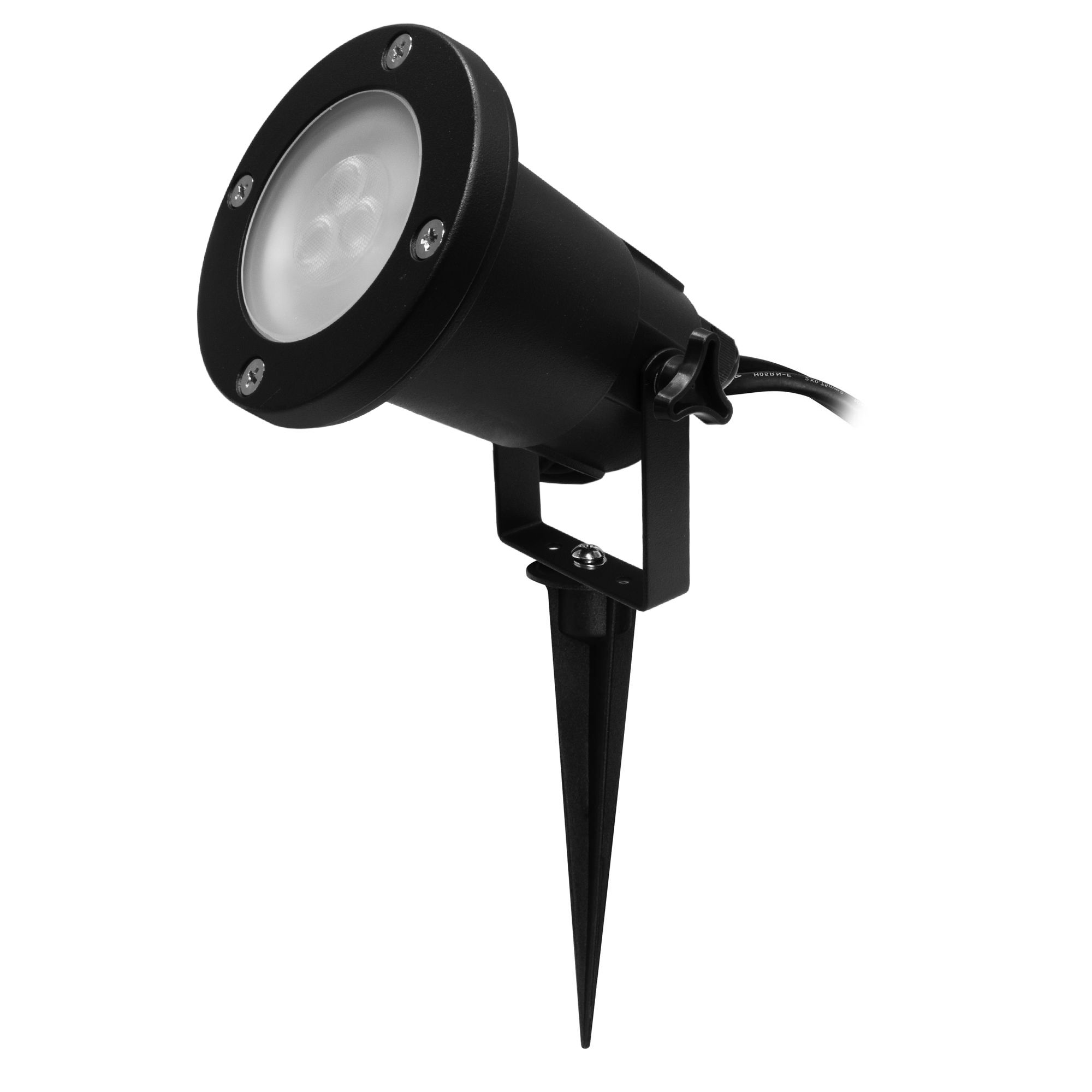 LED Warm White Spike 12V 3W Black | Mr Resistor Lighting