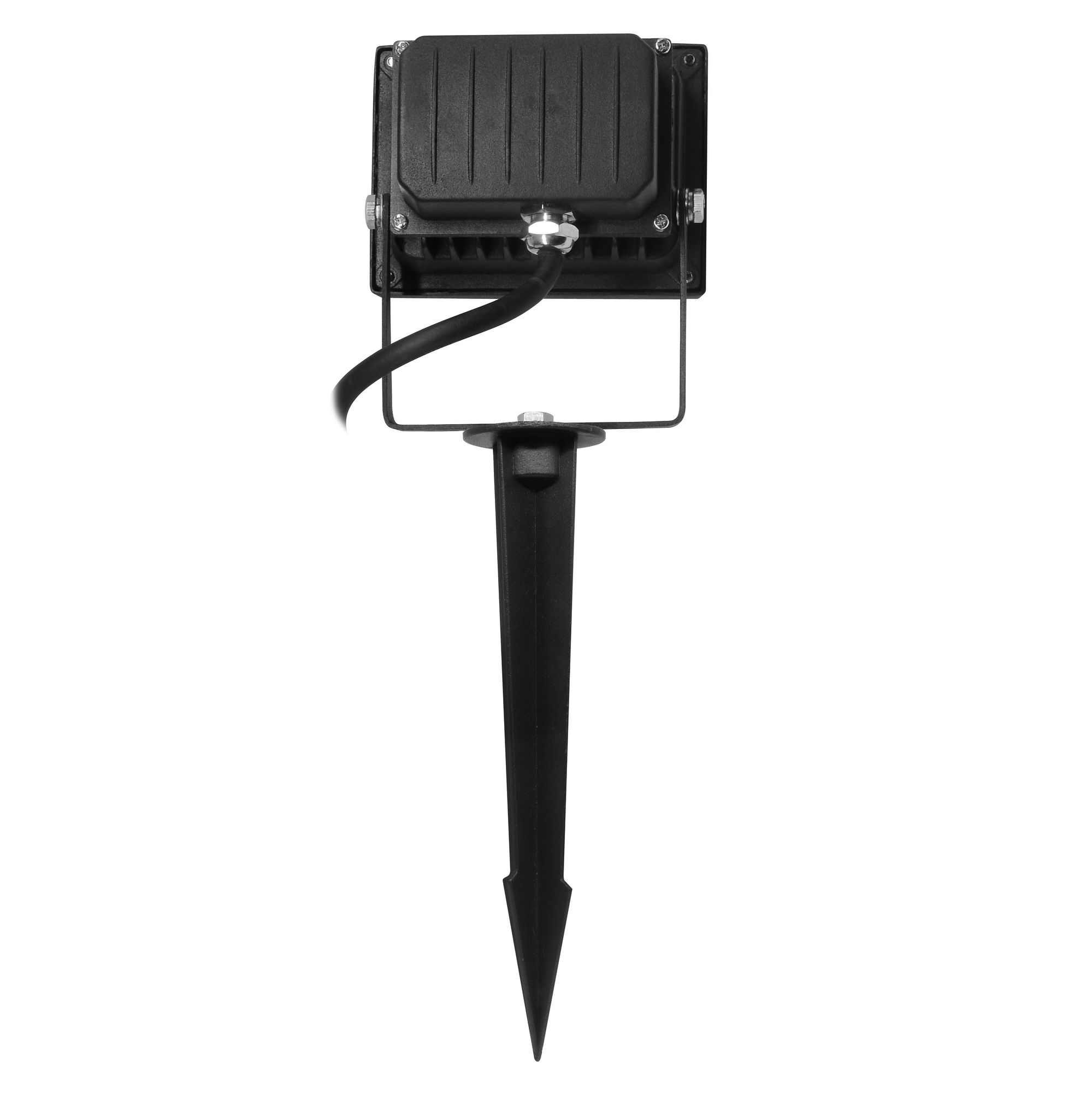 LED Black Floodlight Spike 240V 10W (=100W) 4000K Cool White | Mr ...