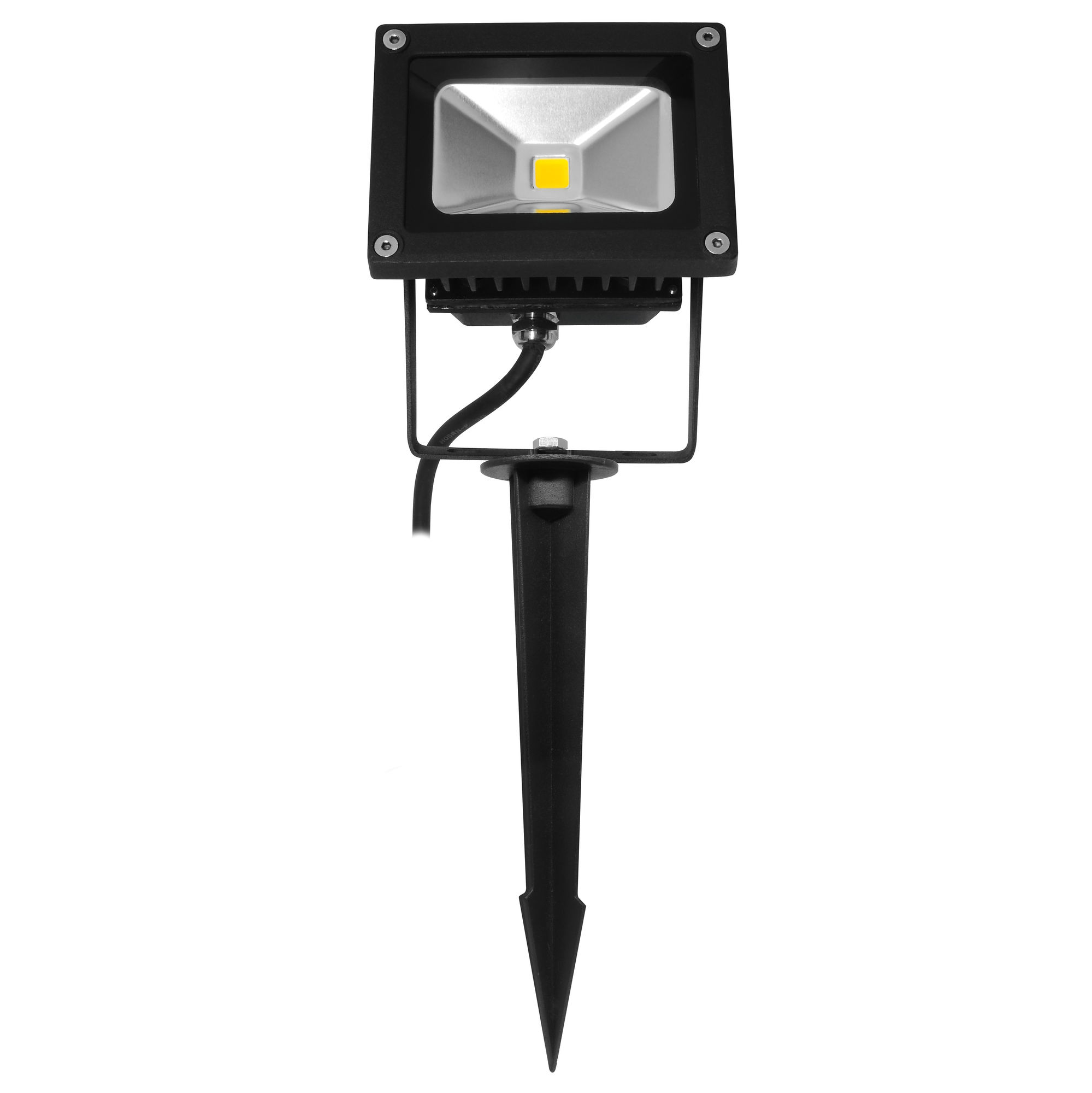 LED Black Floodlight Spike 240V 10W (=100W) 4000K Cool White | Mr ...