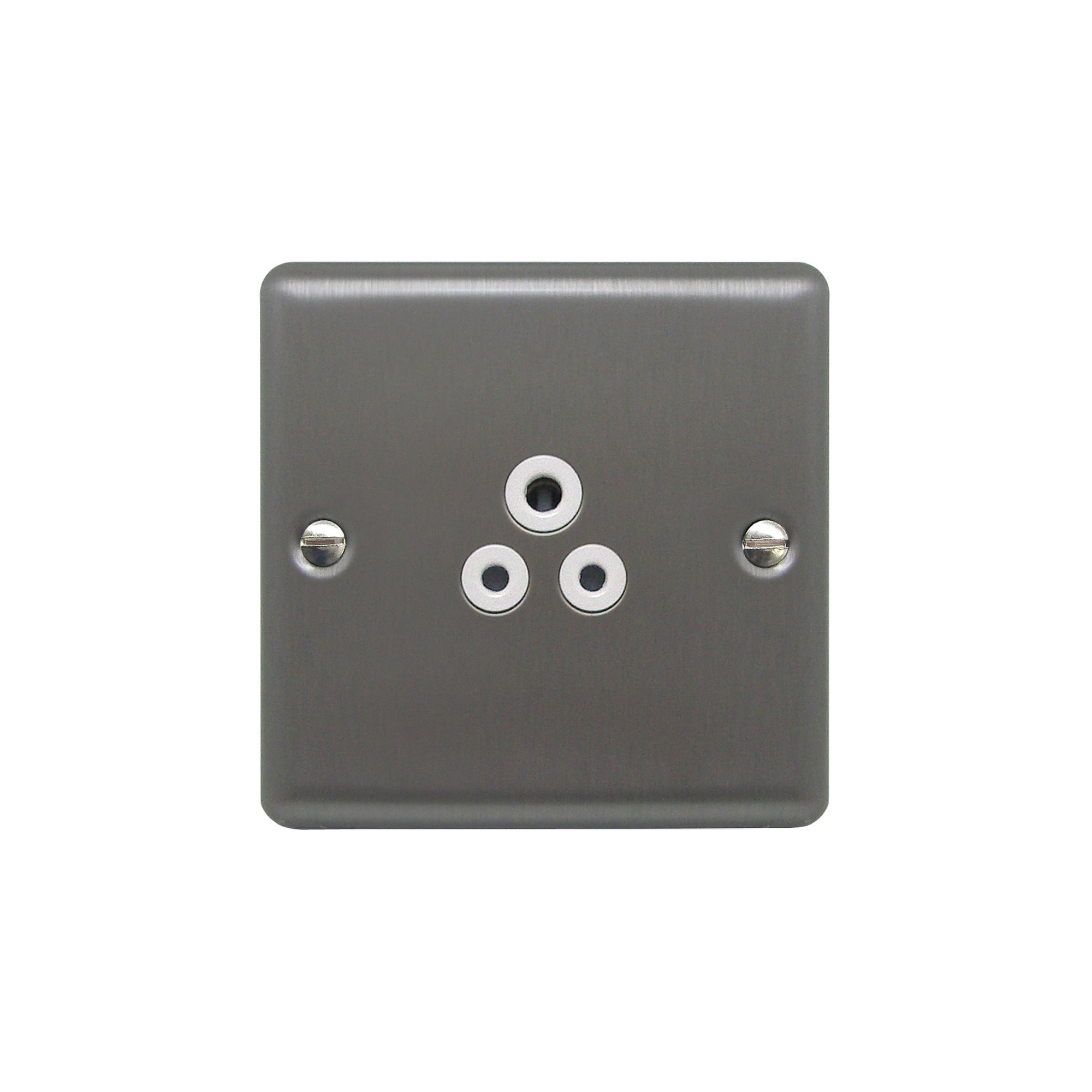 Light Socket 1 gang 2 amp unswitched socket outlet Satin Stainless | Mr ...