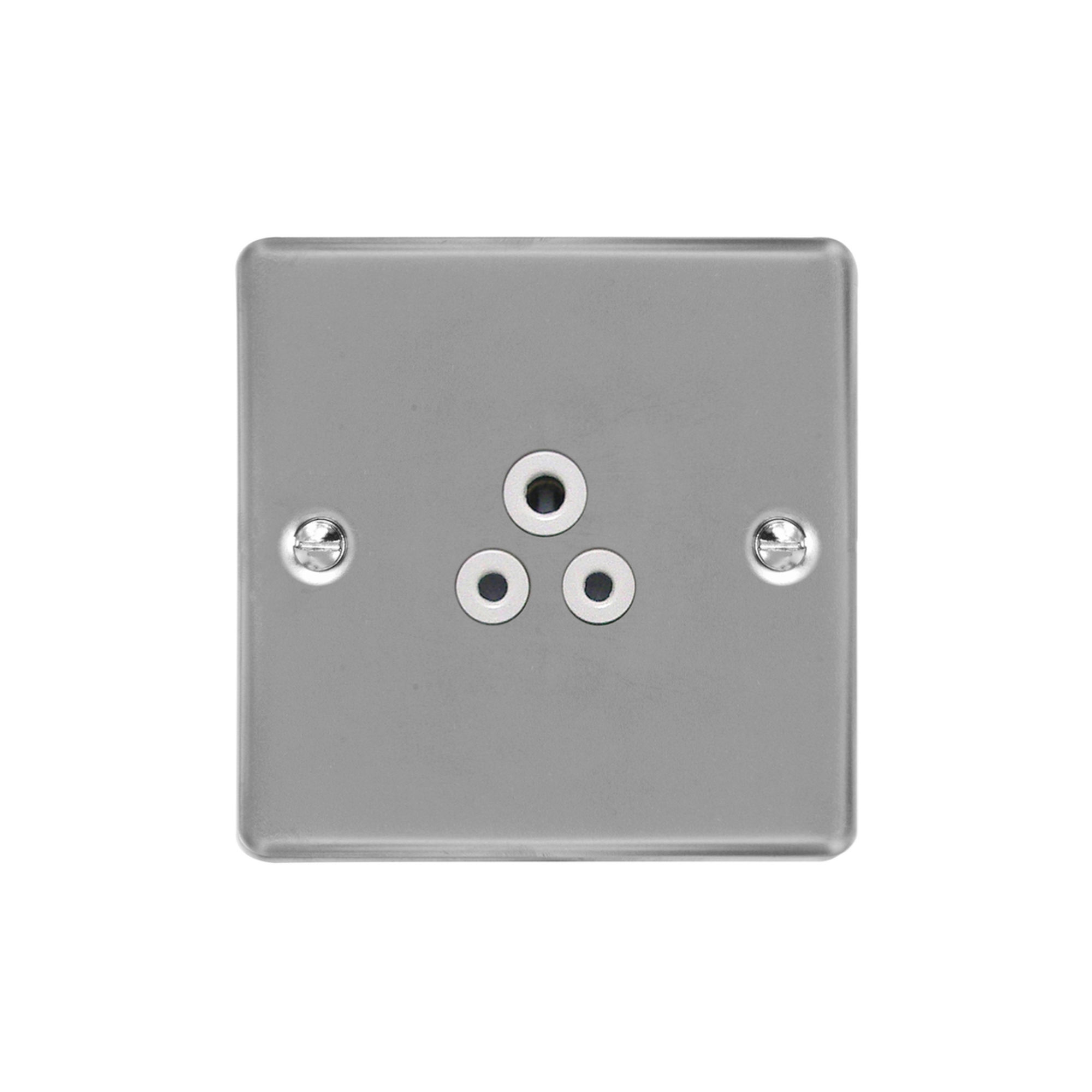 Light Socket 1 gang 2 amp unswitched socket outlet Polished Chrome | Mr ...