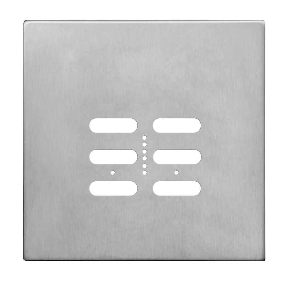 Wise Fusion Plate 2 Gang Plate Satin Stainless Steel | Mr Resistor Lighting