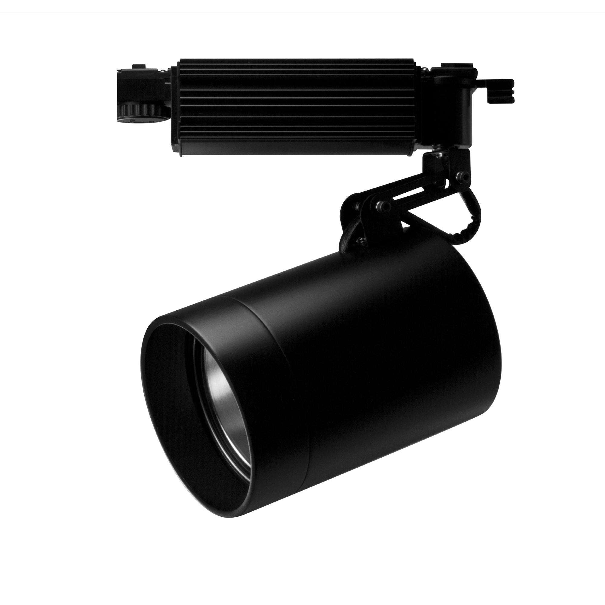 Tube Track Light Metal Halide Three Circuit 240V 15° 70W Black | Mr ...