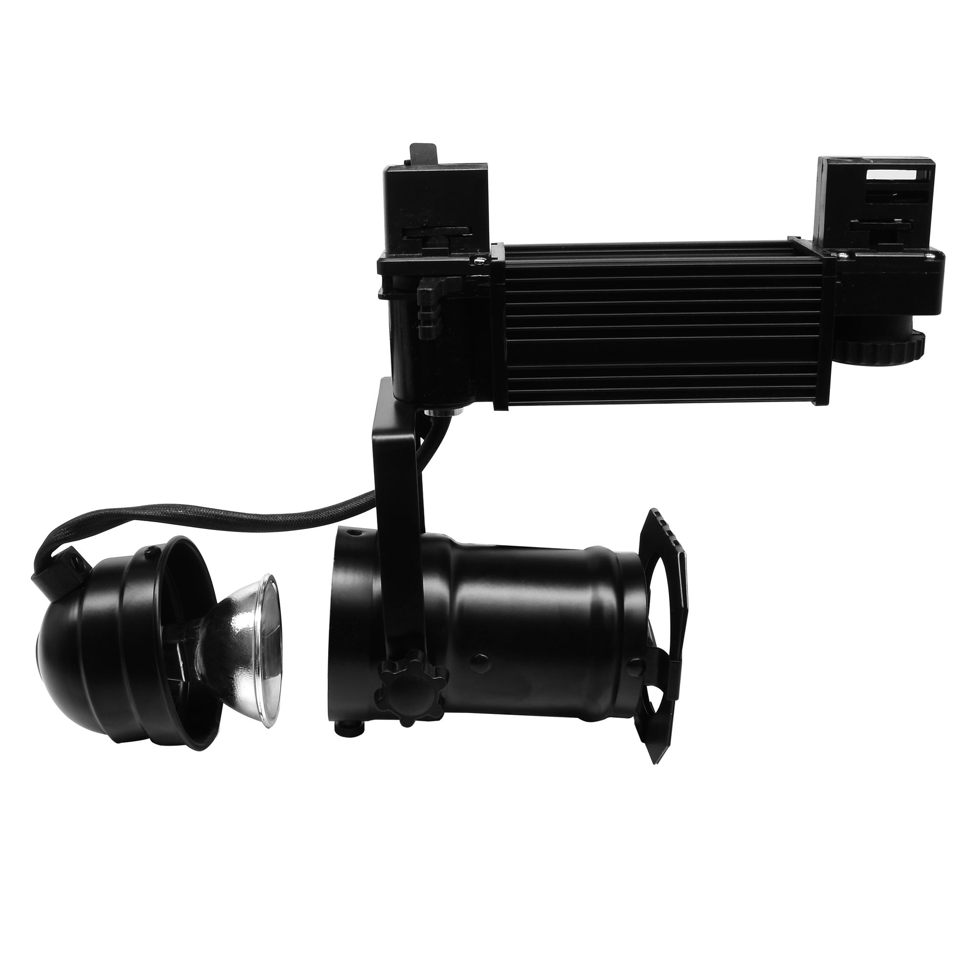 MR16 Theatre Track 240V 50W Black | Mr Resistor Lighting