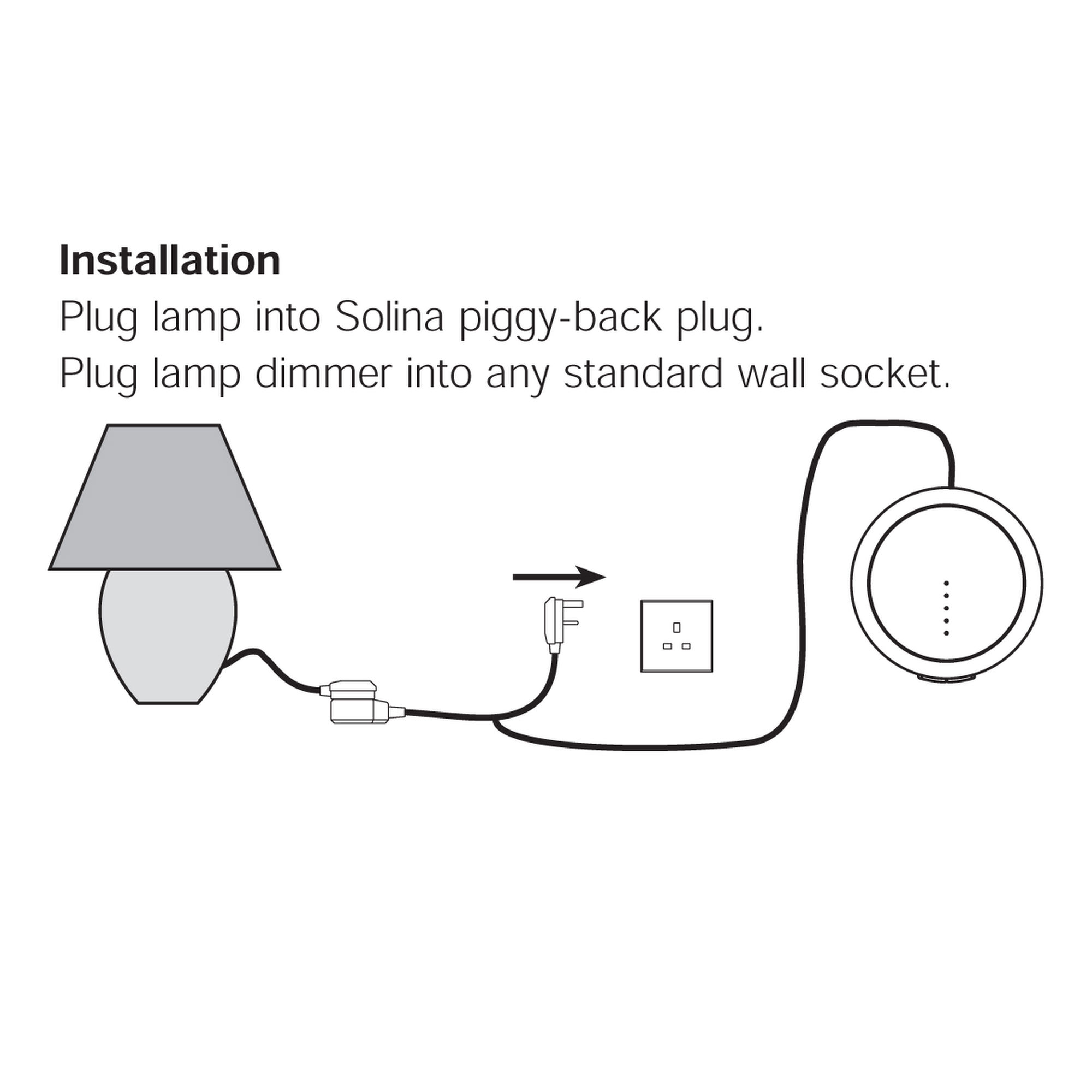 Solina Lamp Dimmer Black 300W | Mr Resistor Lighting