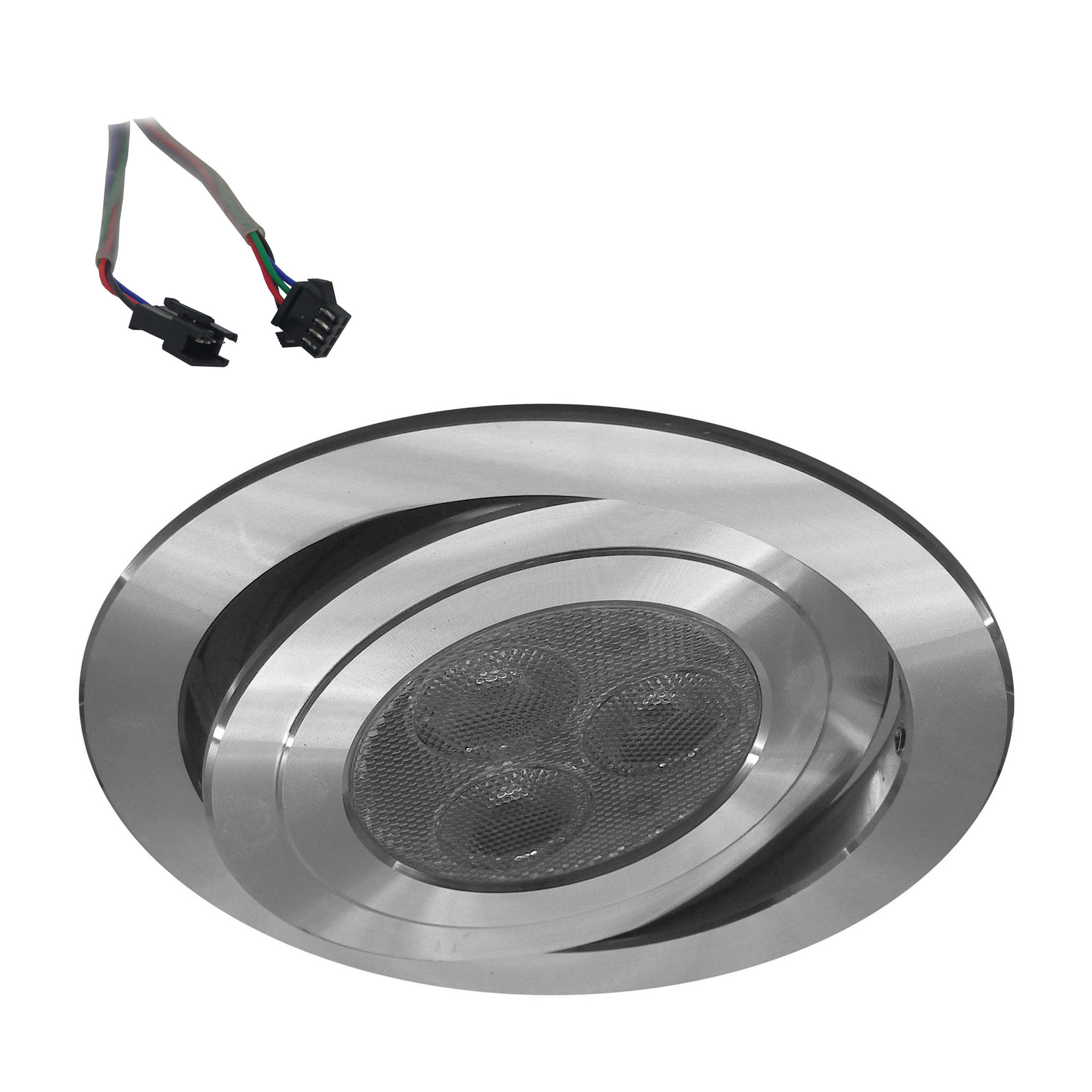 Contour Round RGB 350mA Add-On 9W Brushed Aluminium | Mr Resistor Lighting