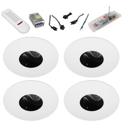 Invisible Round Camera Glass Downlight IP44 Reality LED Kit 7W (=75W ...