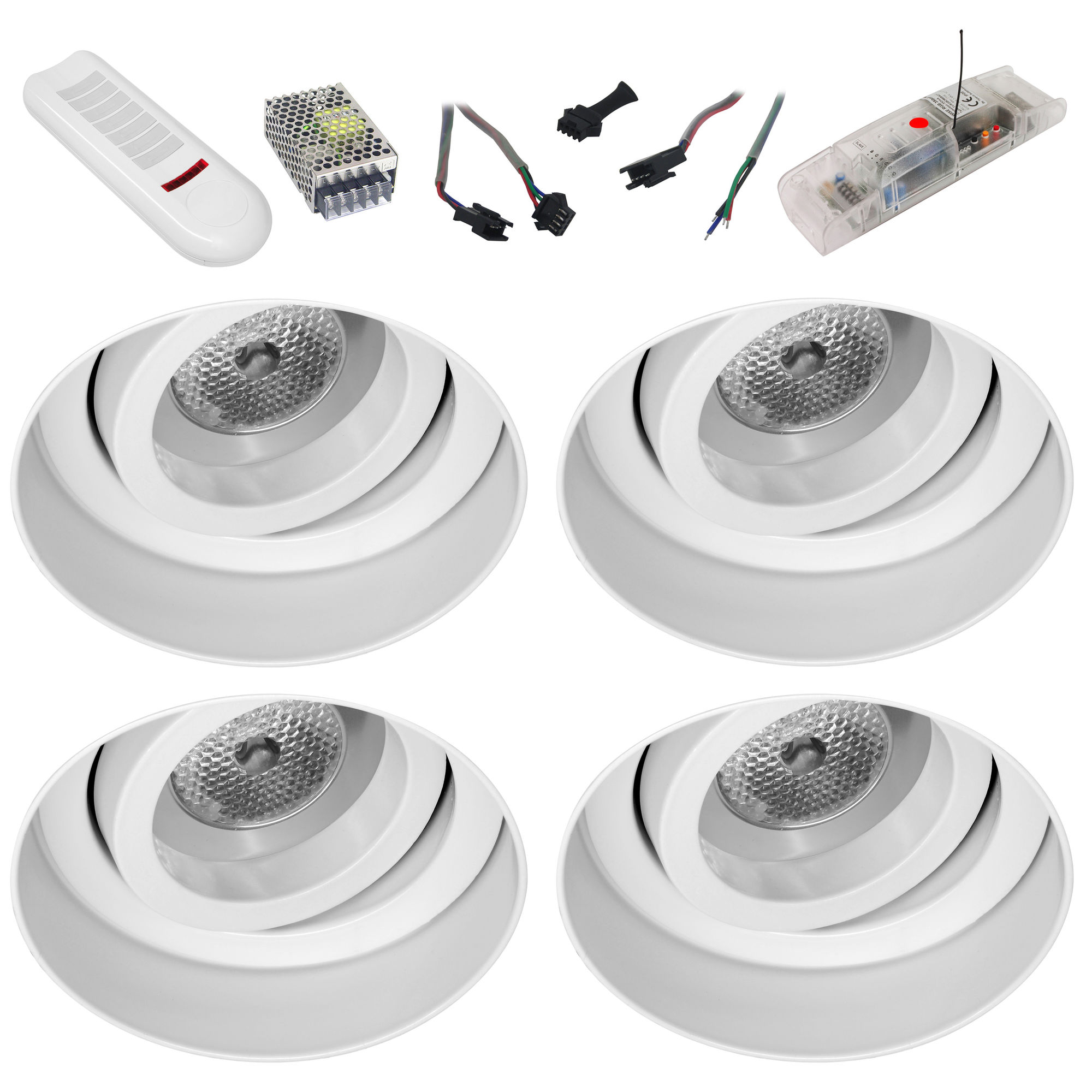 Trimless Round RGB Master 4 16W White | Mr Resistor Lighting