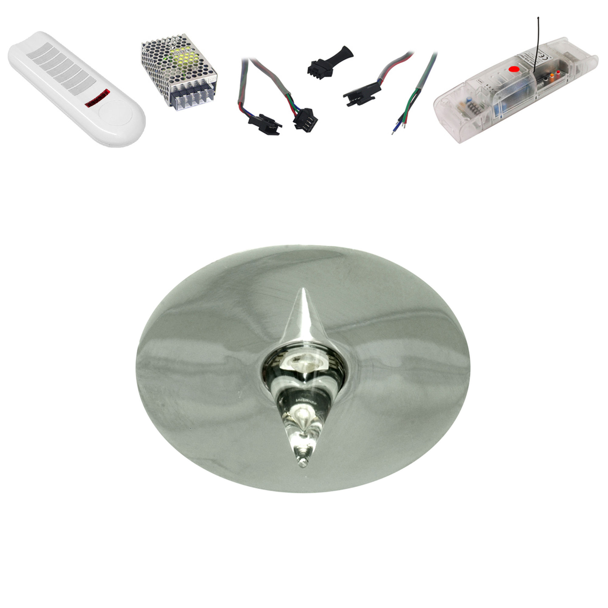 Pinocchio RGB 350mA Master 1 3W Polished Chrome | Mr Resistor Lighting