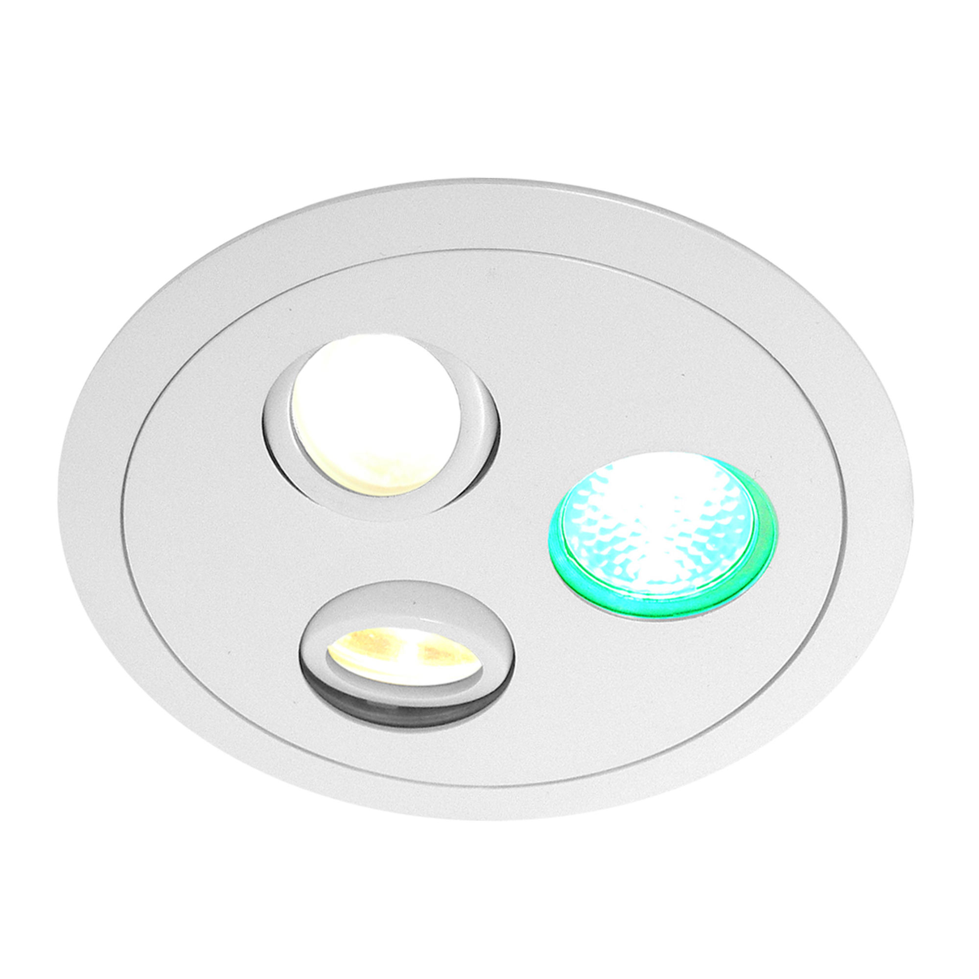 Compasso 1 x LED 2 x Halogen White 44W | Mr Resistor Lighting