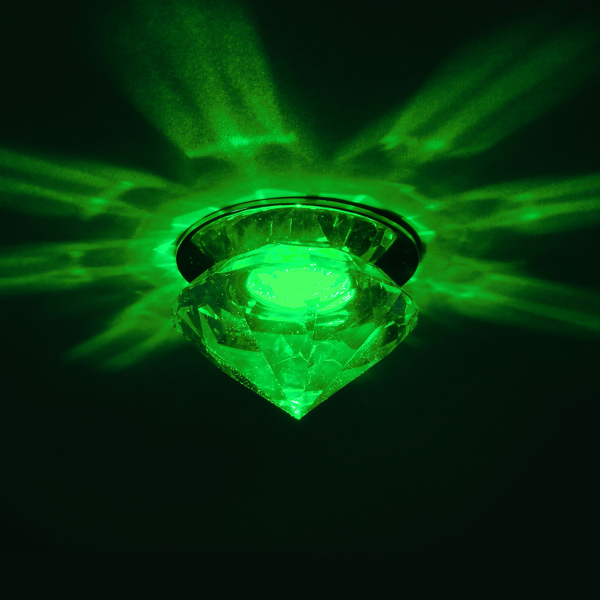 Crystal Ice Button RGB 350mA Slave 6 18W Chrome | Mr Resistor Lighting