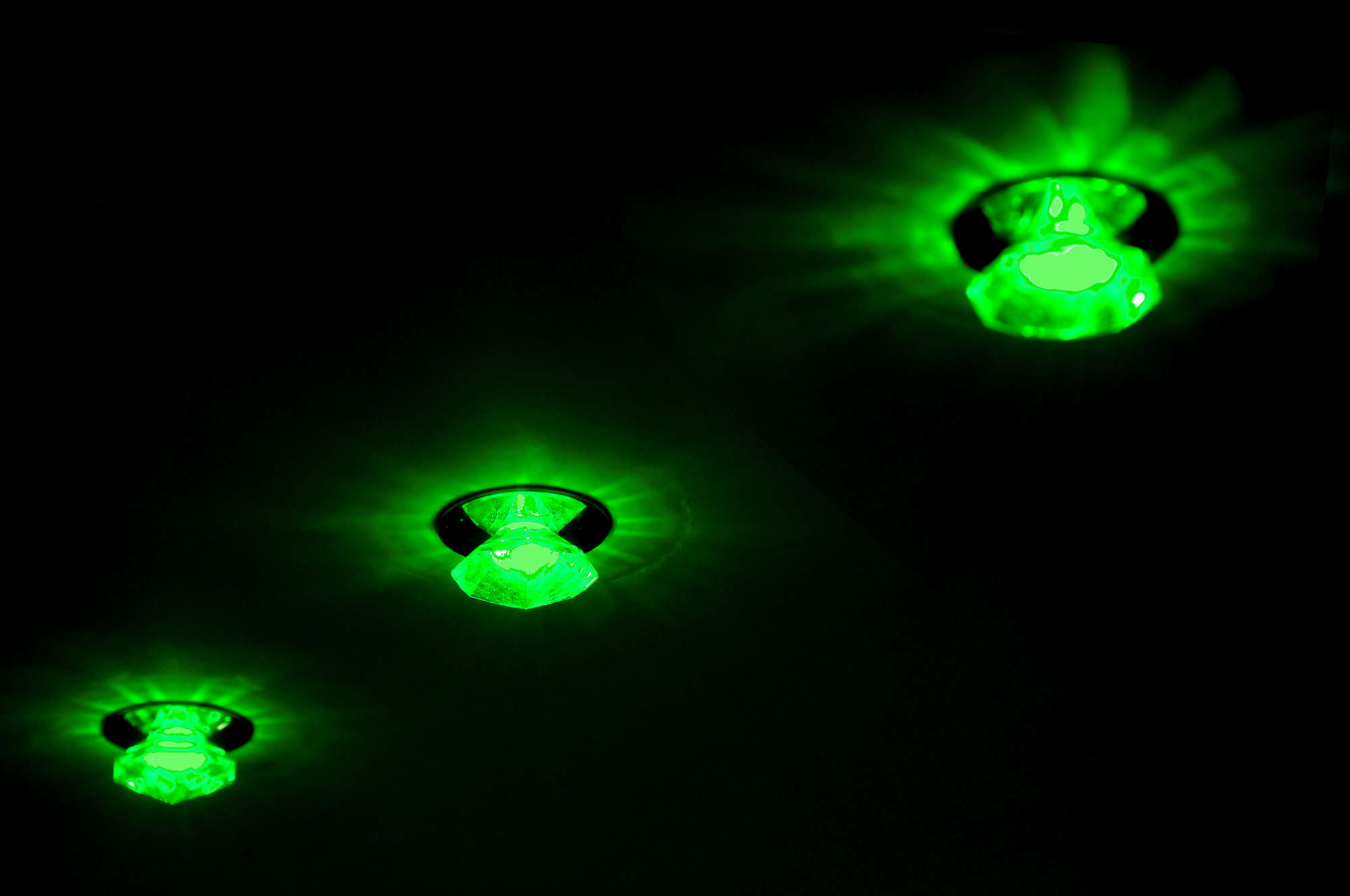 Crystal Ice Button RGB 350mA Slave 6 18W Chrome | Mr Resistor Lighting