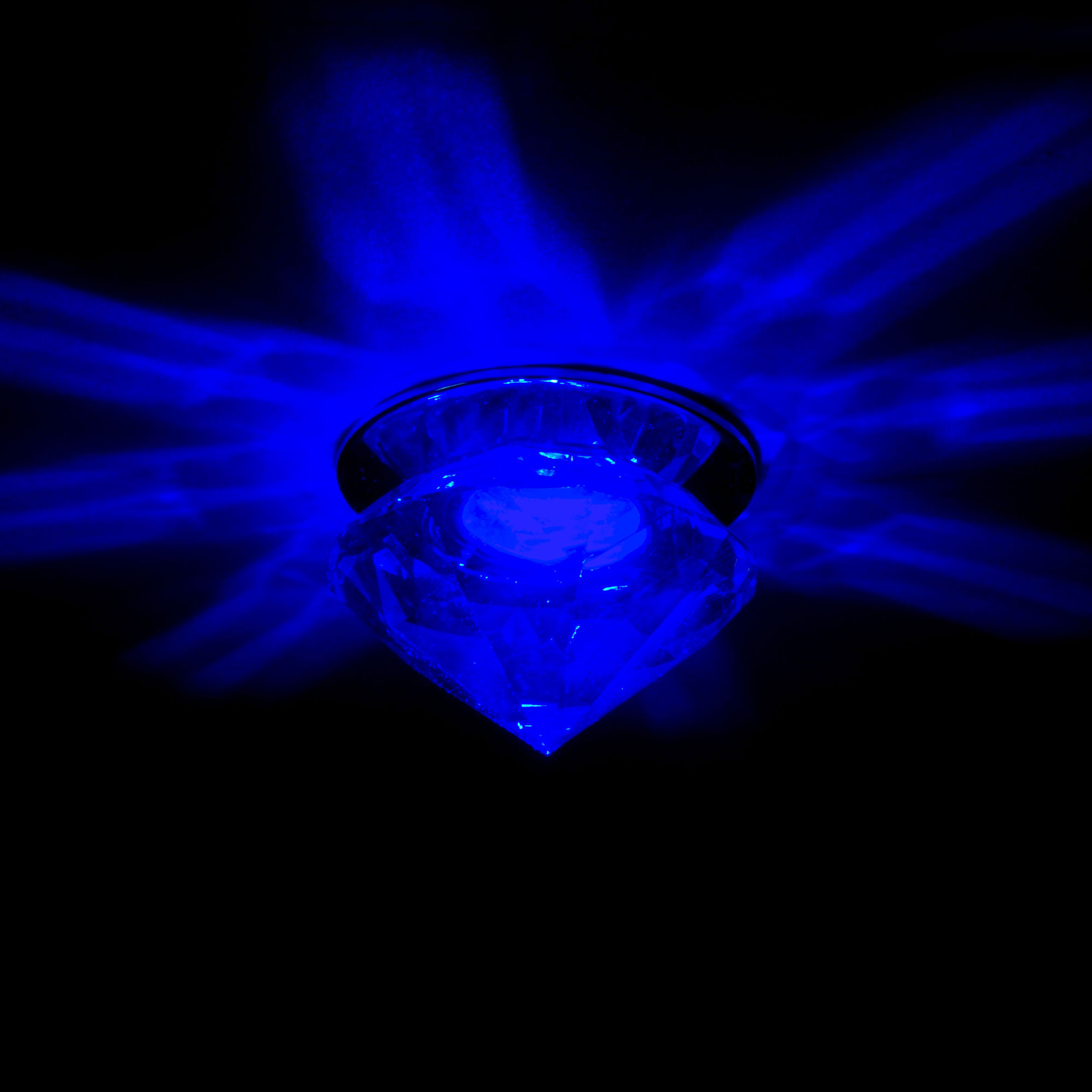 Crystal Ice Button RGB 350mA Master 1 3W Chrome | Mr Resistor Lighting