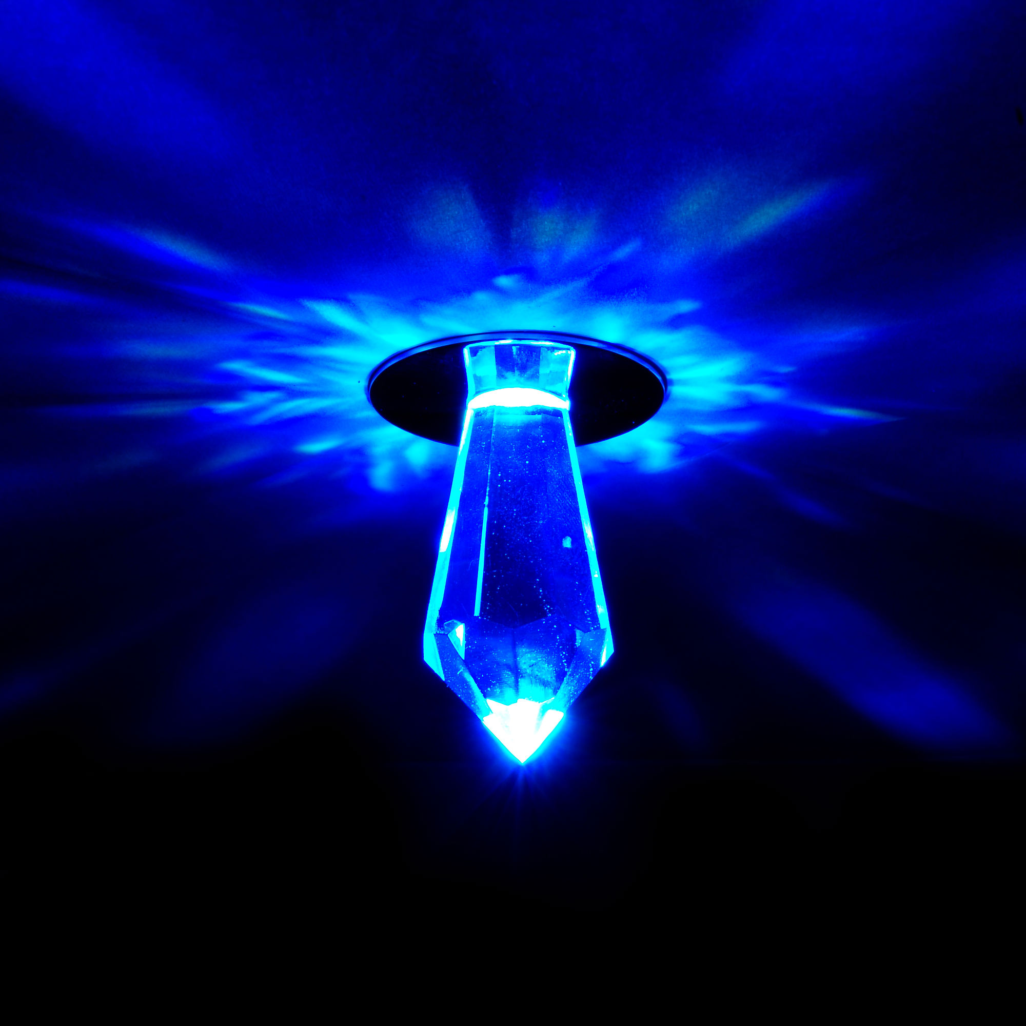 Crystal Icestar Large RGB 350mA Slave 6 18W Chrome | Mr Resistor Lighting