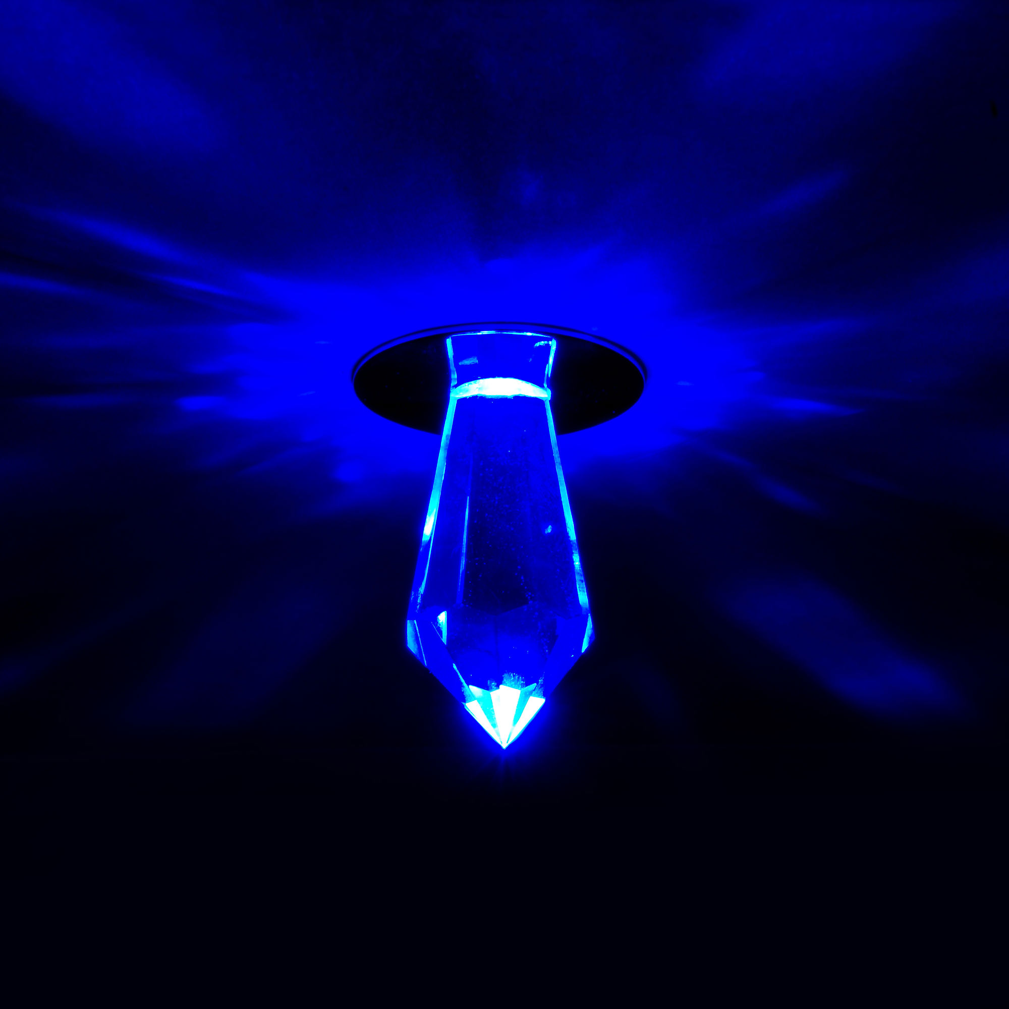 Crystal Icestar Large RGB 350mA Slave 1 3W Chrome | Mr Resistor Lighting