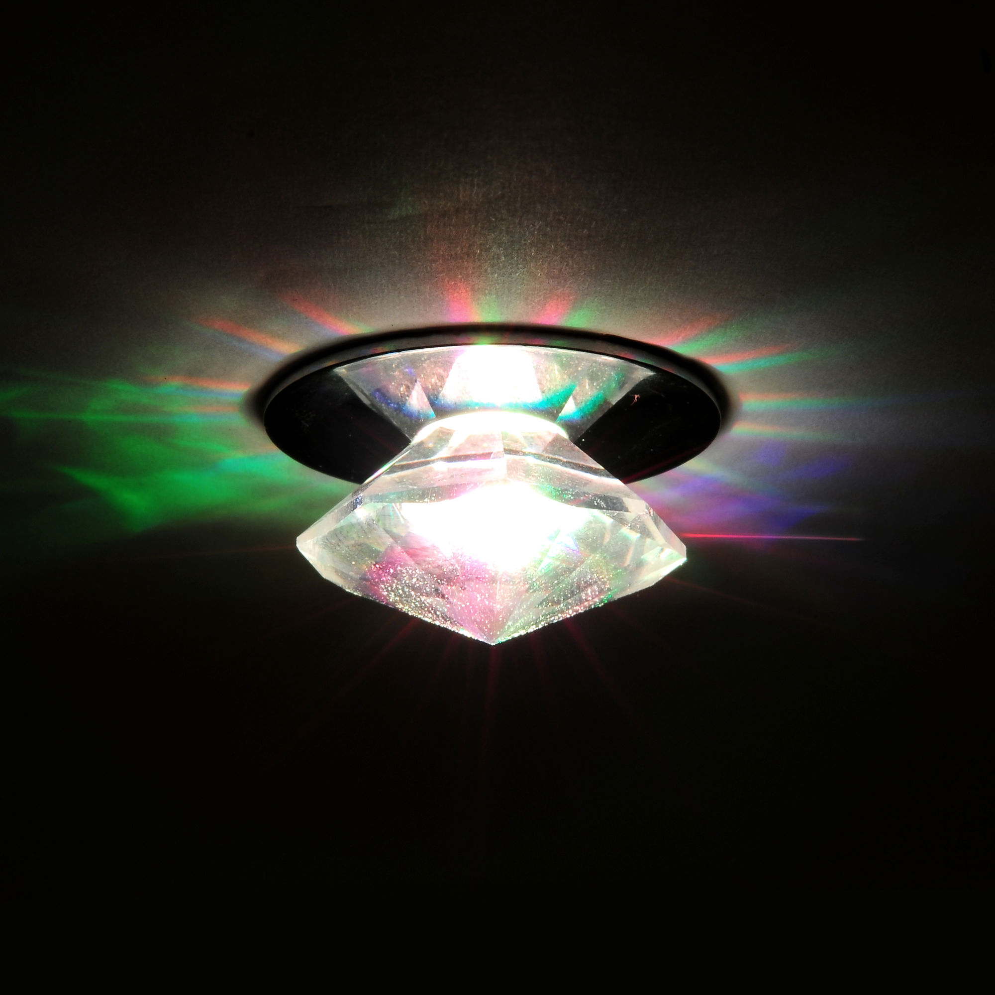 Crystal Icestar Small RGB 350mA Slave 1 3W Chrome | Mr Resistor Lighting