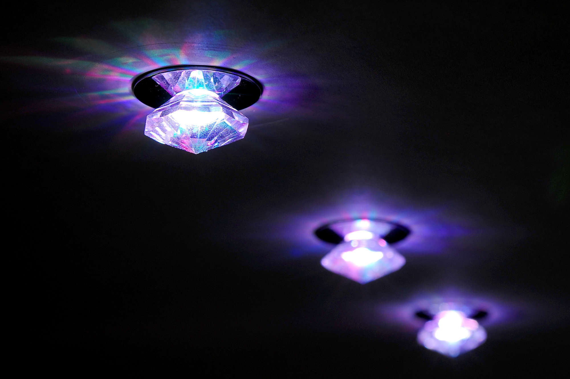 Crystal Icestar Small RGB 350mA Slave 1 3W Chrome | Mr Resistor Lighting