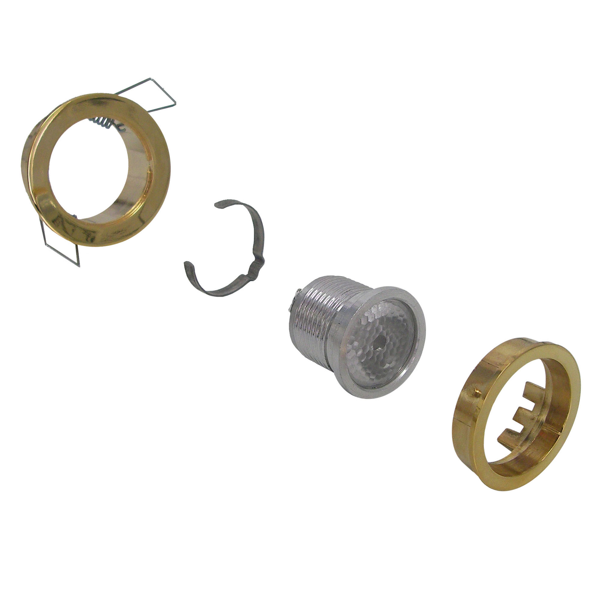 Contract Fixed RGB Slave 1 Polished Brass 16W | Mr Resistor Lighting