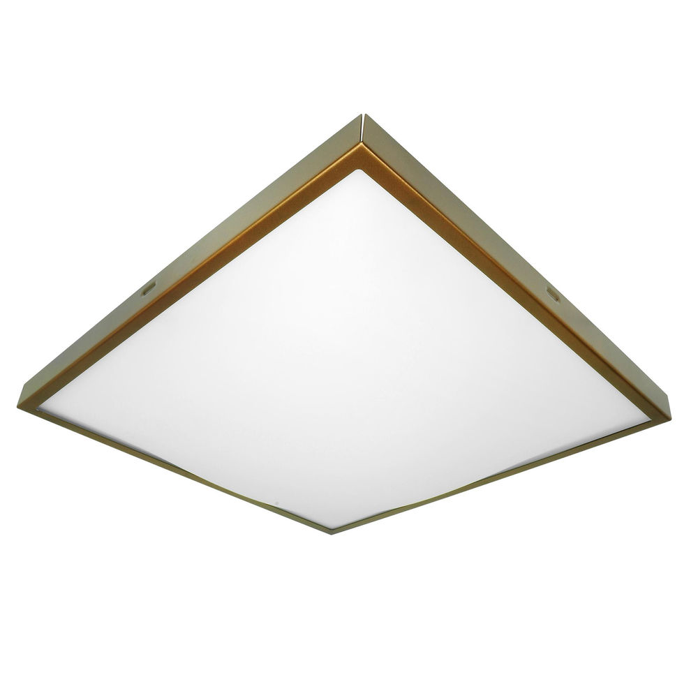 Slim Square 2D Flush Mount Ceiling Light 240V Bronze 28W | Mr Resistor ...