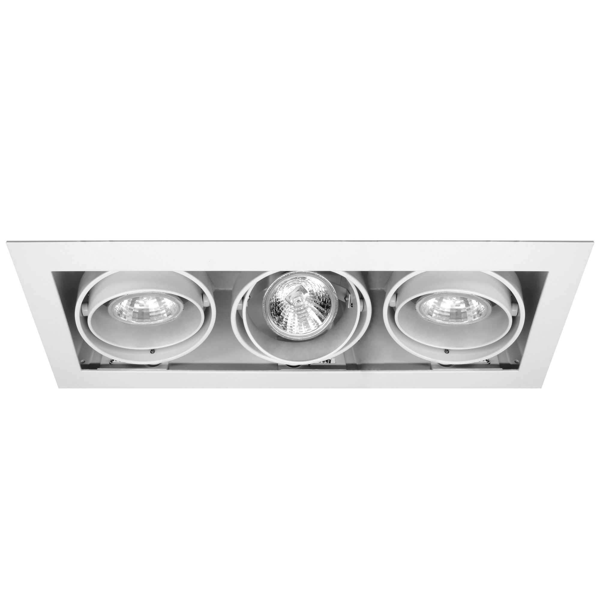 Triple Downlight MR16 12V 3 x 50W White | Mr Resistor Lighting
