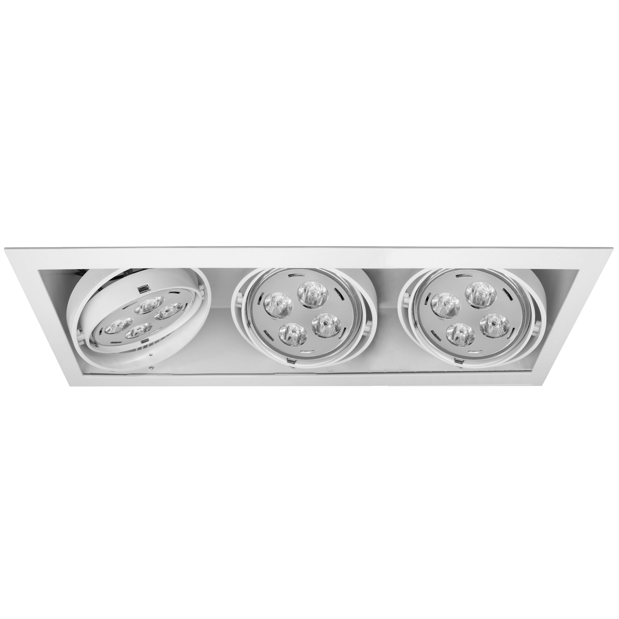 Triple Downlighter LED & Driver 3 x 14W Dimmable Warm White (2700K) 8 ...