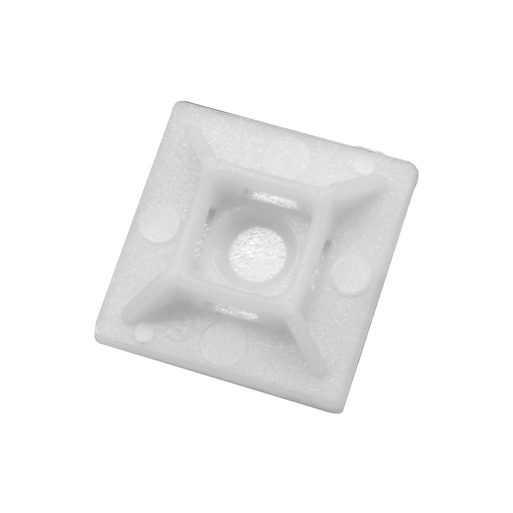 100 Cable Tie Bases White 19mm | Mr Resistor Lighting