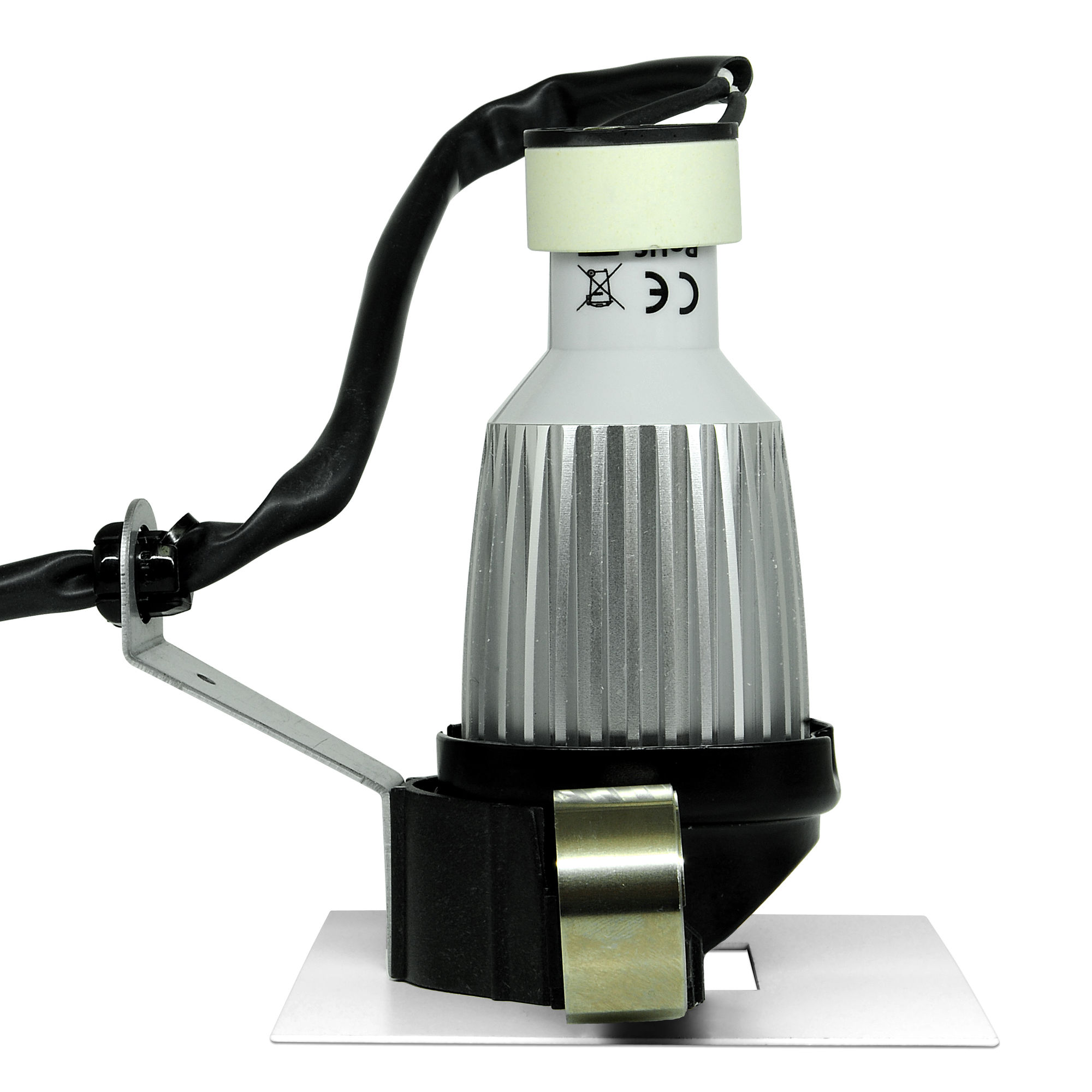 Invisible Square IP54 Clear Glass Reality LED Kit 7W (=75W) 3000K Warm ...