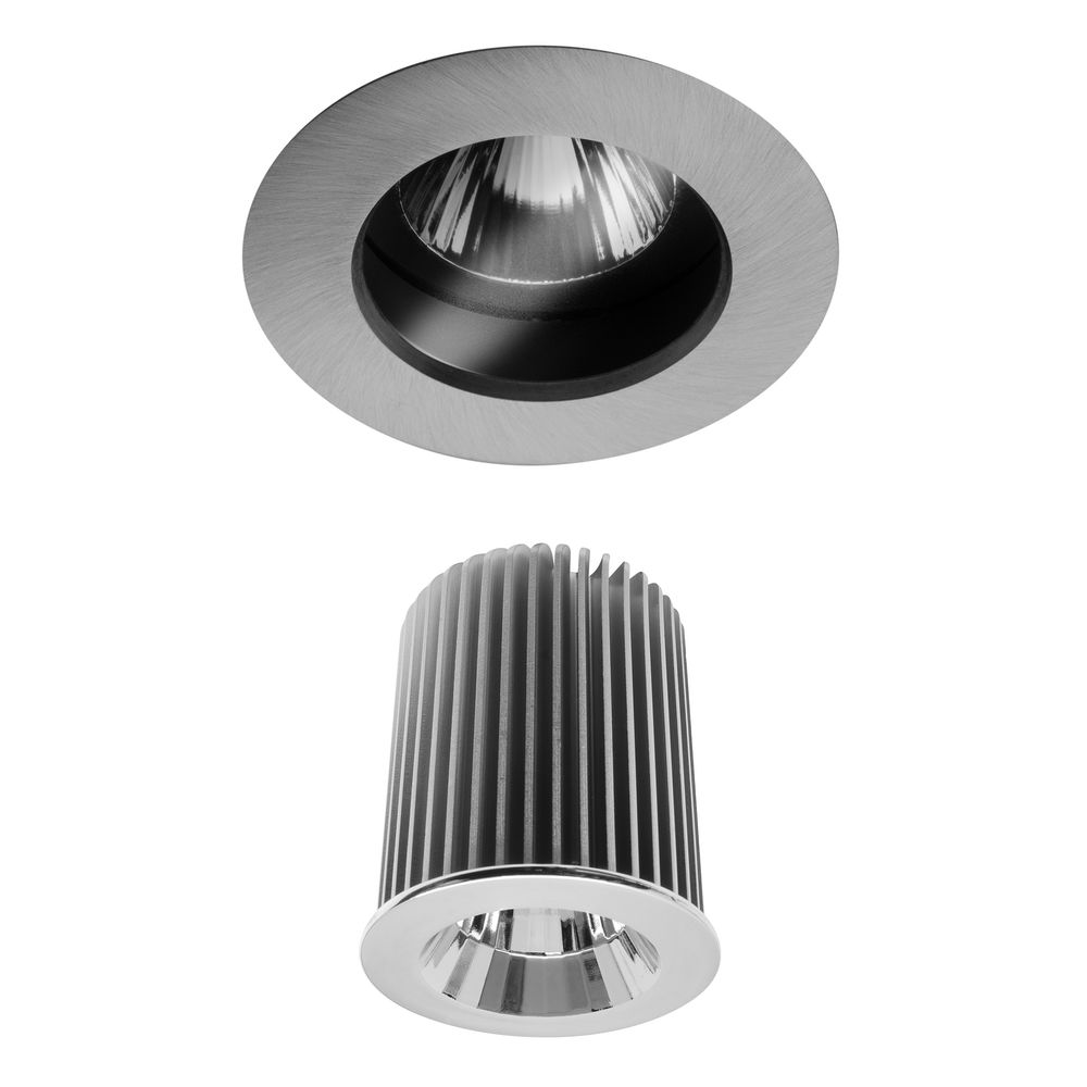 Elegant Fixed Downlight Clear IP54 Baffle Reality LED Module Warm White ...