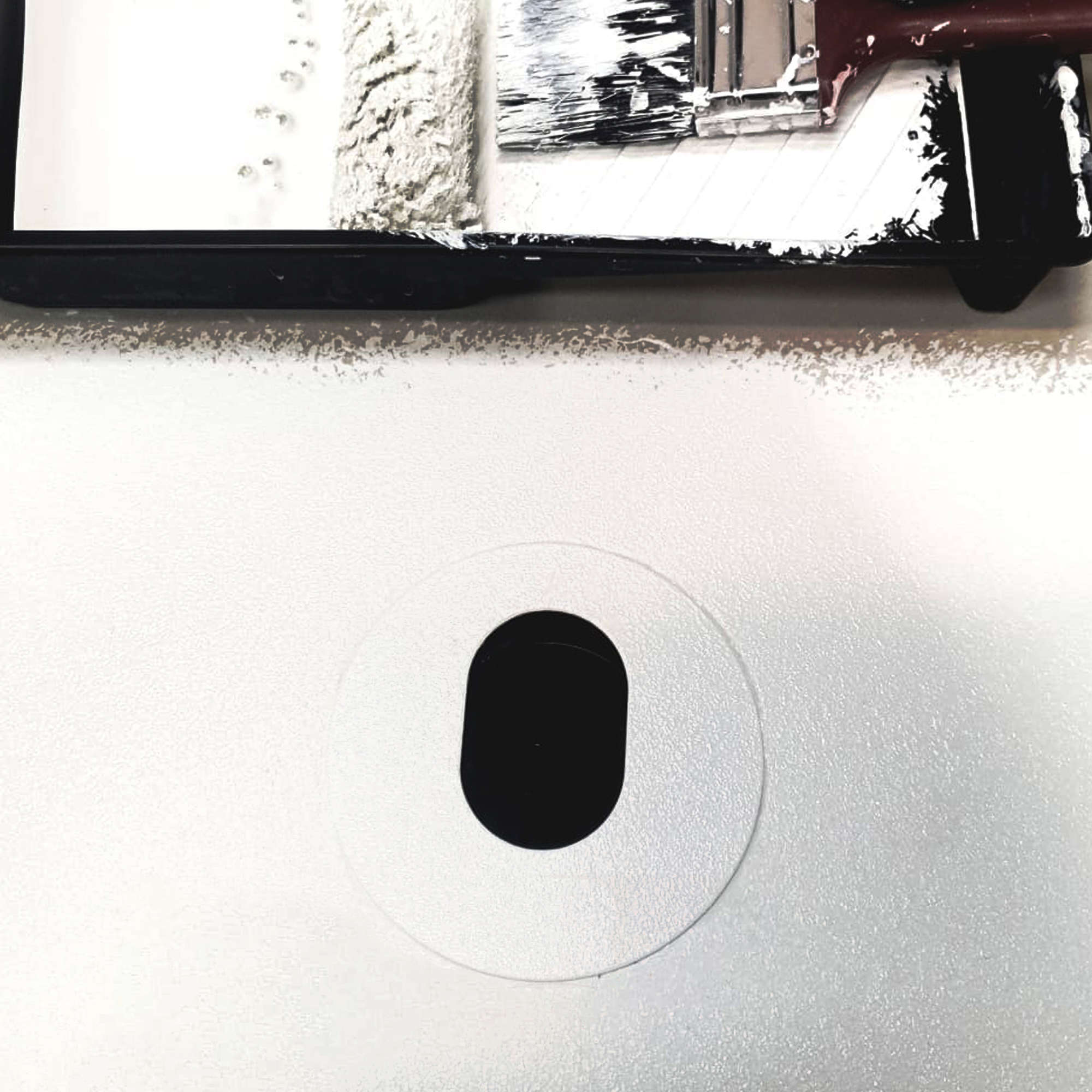 Invisible Round Camera Glass Downlight IP44 Reality LED Kit 7W (=75W ...