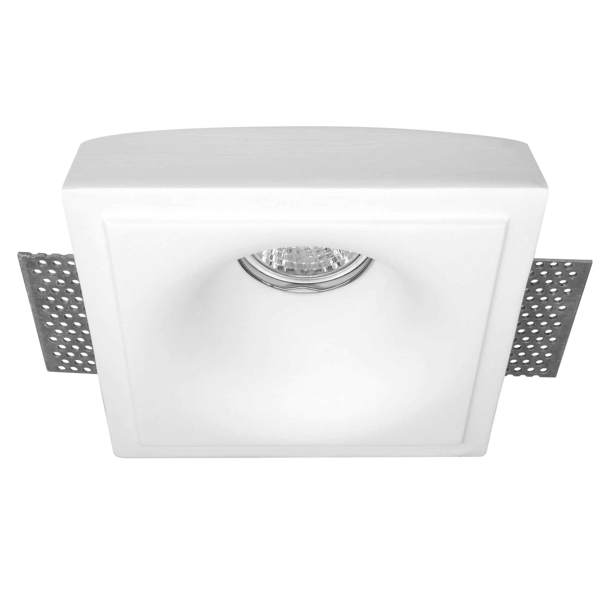 Plaster Trimless Round Soft Edge Downlight GU10 240V White 50W | Mr ...