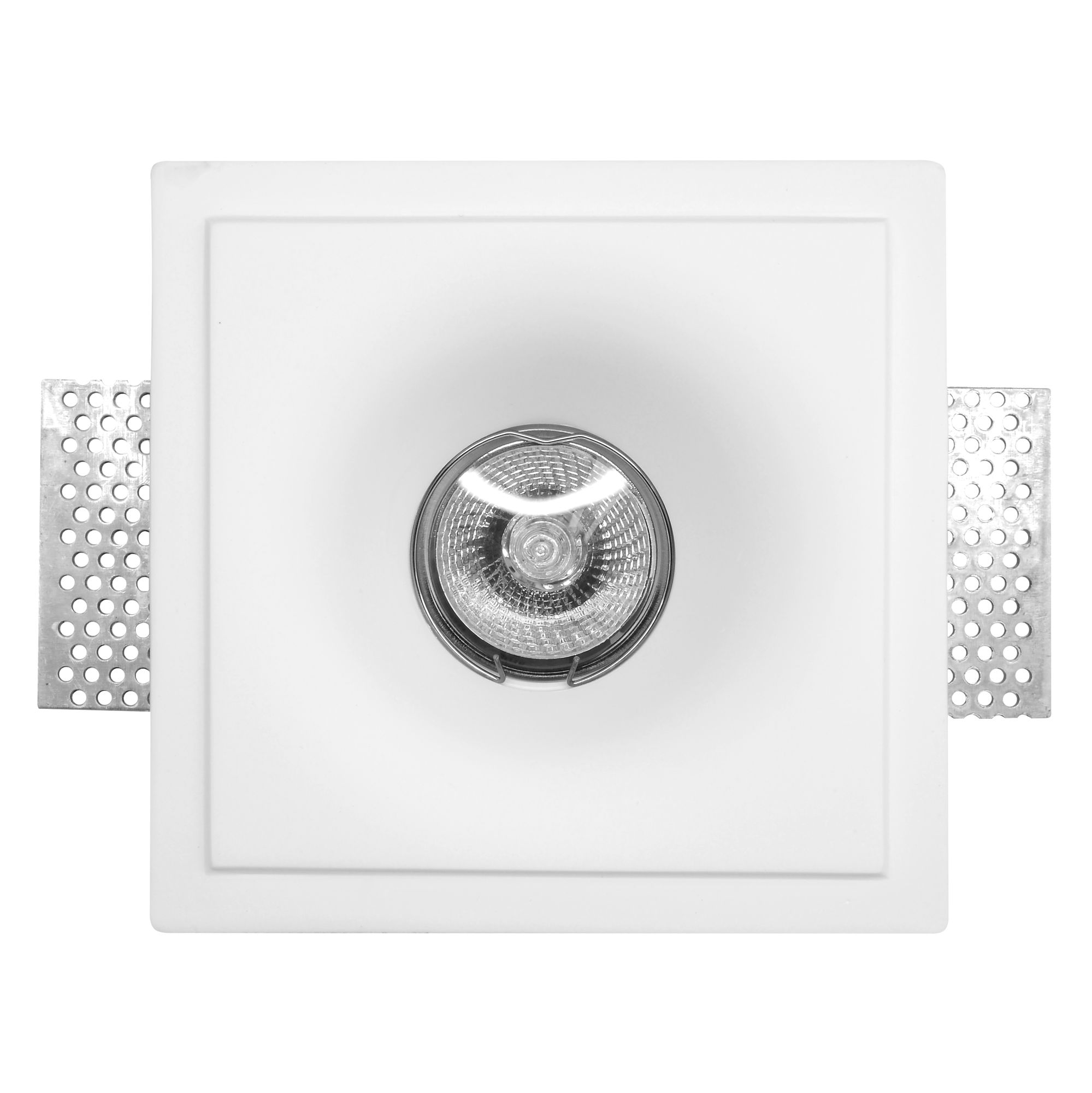Plaster Trimless Round Soft Edge Downlight GU10 240V White 50W | Mr ...