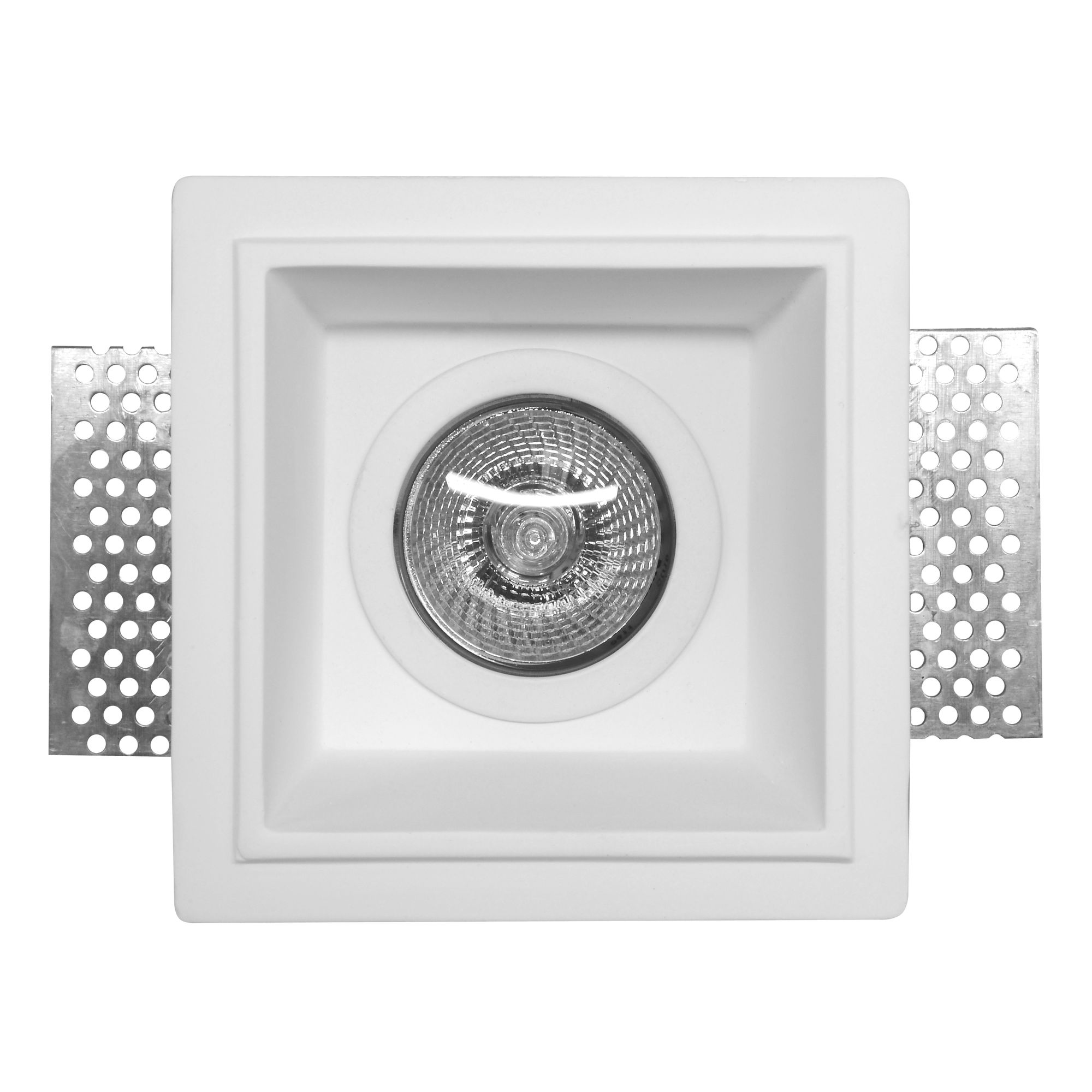 Plaster Trimless Square Downlight GU10 240V White 50W | Mr Resistor ...