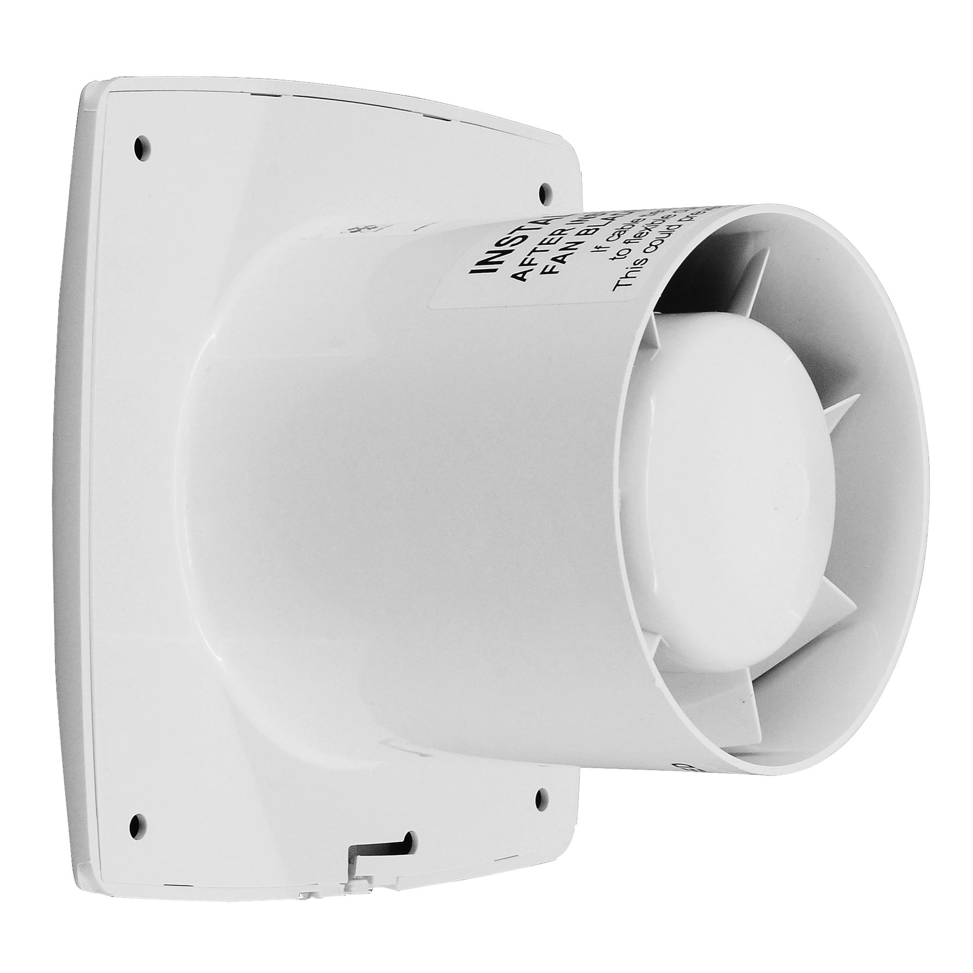 Turbo Slimline Extractor Fan With Timer 4" 240V White 20W | Mr Resistor ...