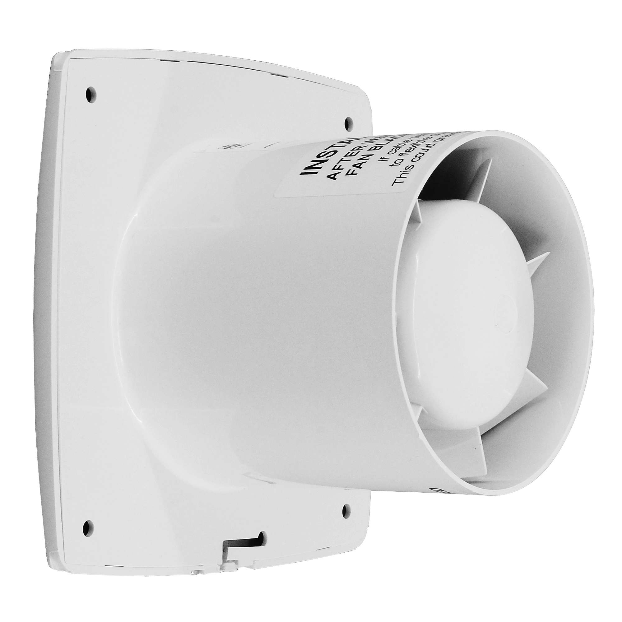 Turbo Slimline Extractor Fan With Timer 4" 240V White 20W | Mr Resistor ...