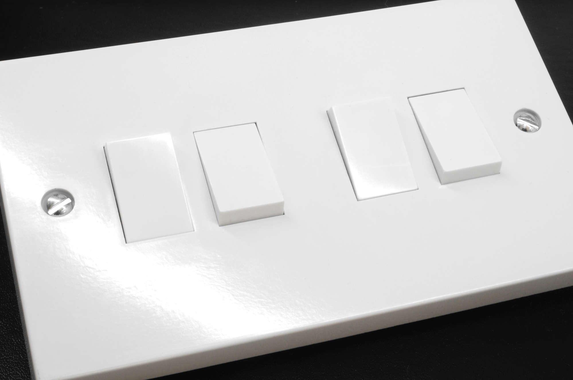 Cooker Switch Double plate 45 amp cooker switch socket outlet White ...