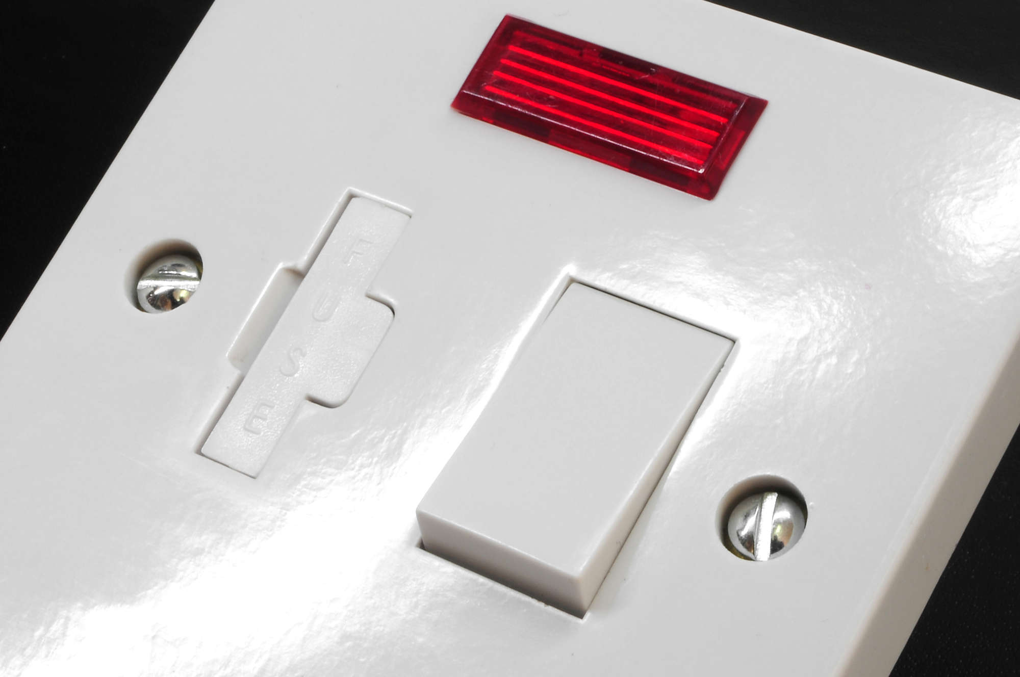 Cooker Switch Double plate 45 amp cooker switch socket outlet White ...