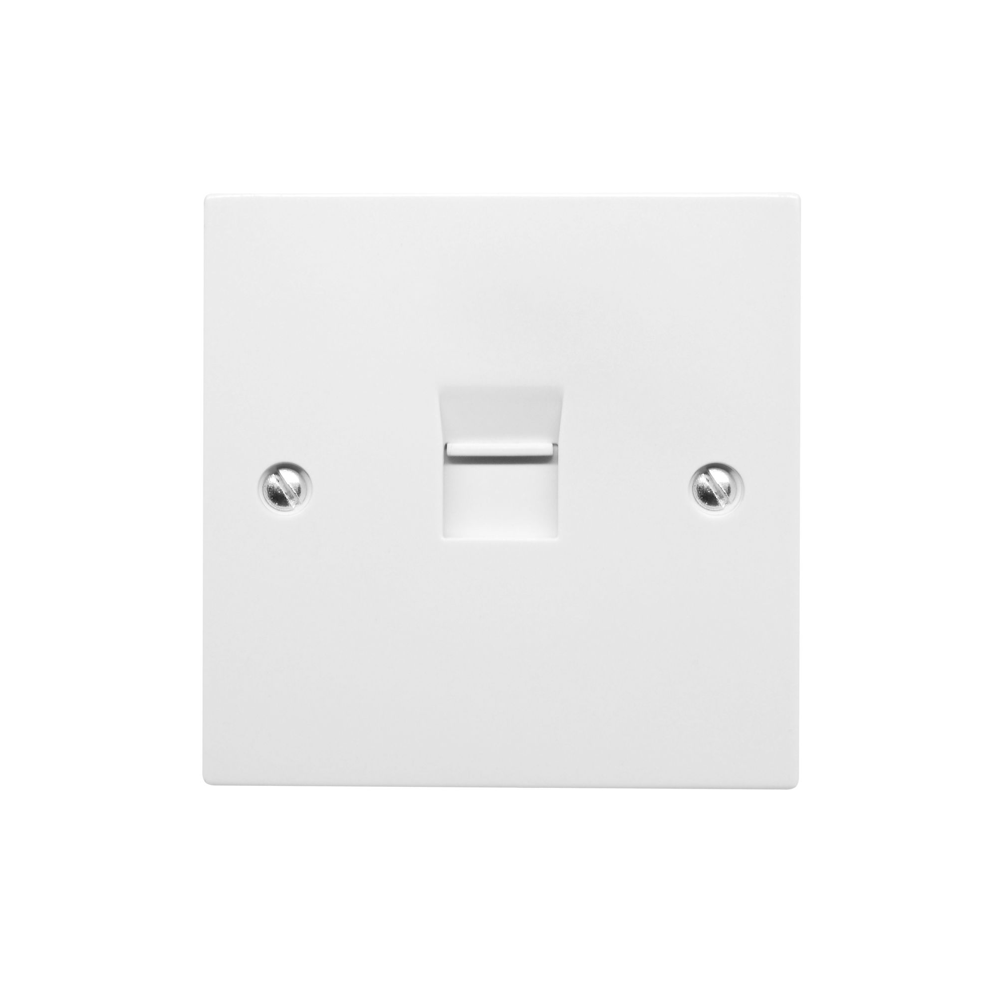 Communications Socket 1 gang telephone jackline master White | Mr ...