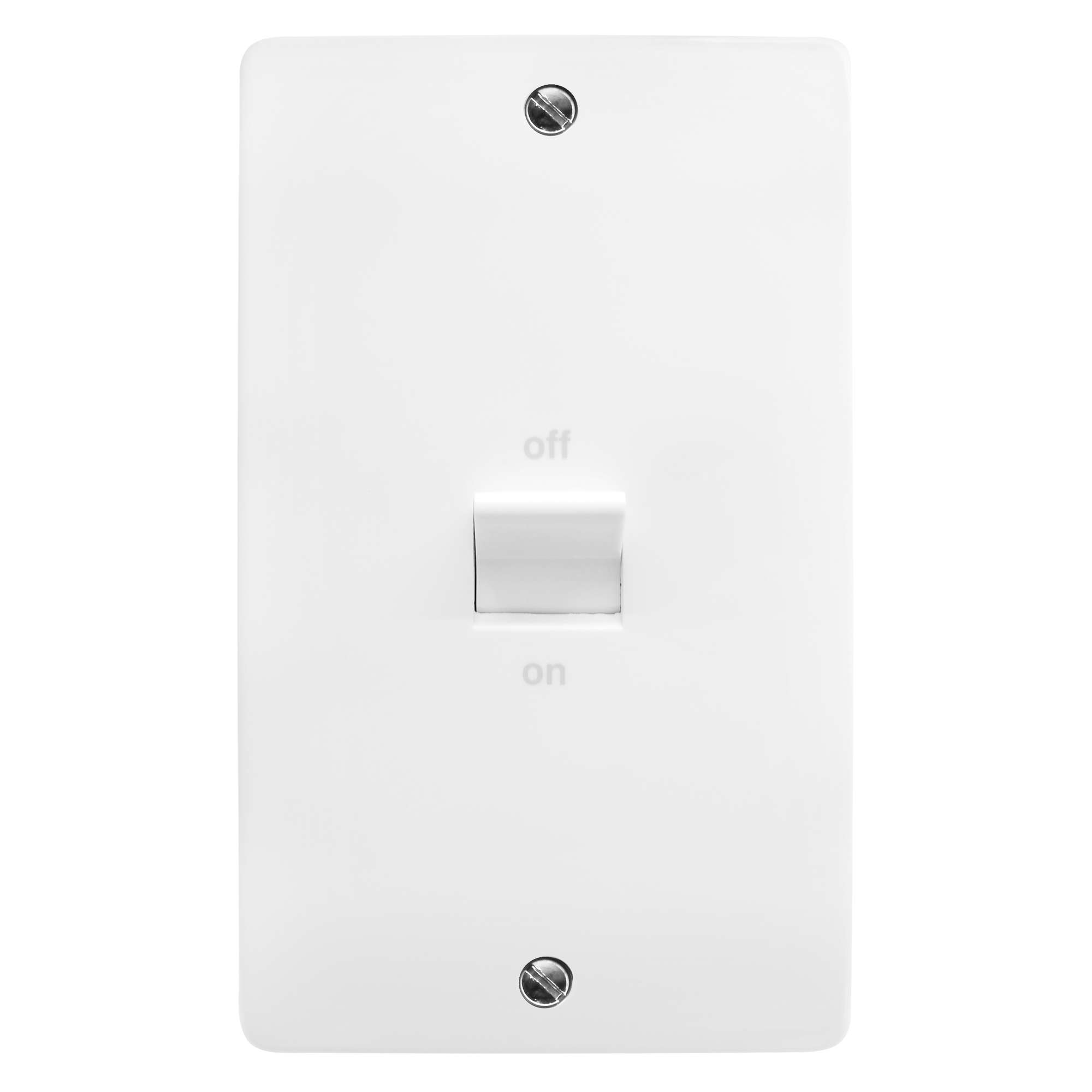 MK Logic Plus Cooker Switch 2 gang double plate 45 amp cooker White ...