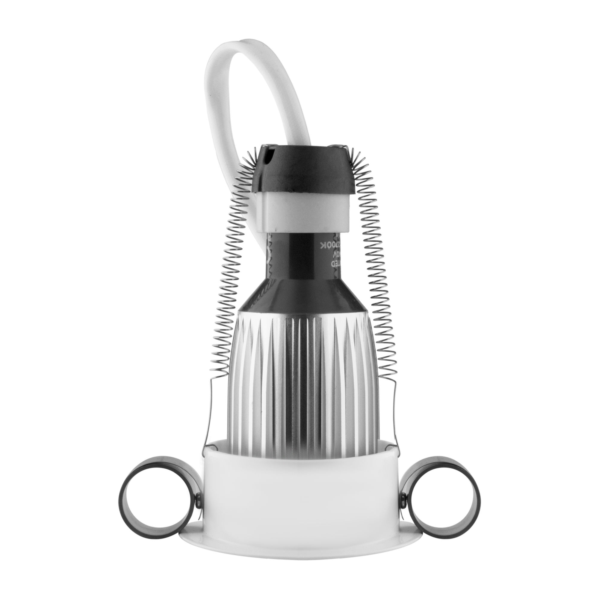 Elegant Fixed Downlight Frosted IP54 Baffle Reality LED GU10 Warm White ...